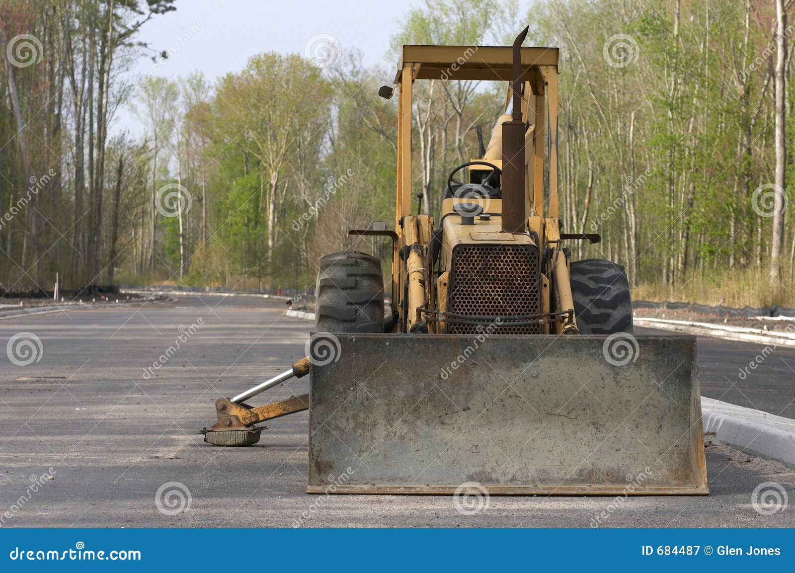 Front end loader stock image. Image of strong, hydraulics - 684487