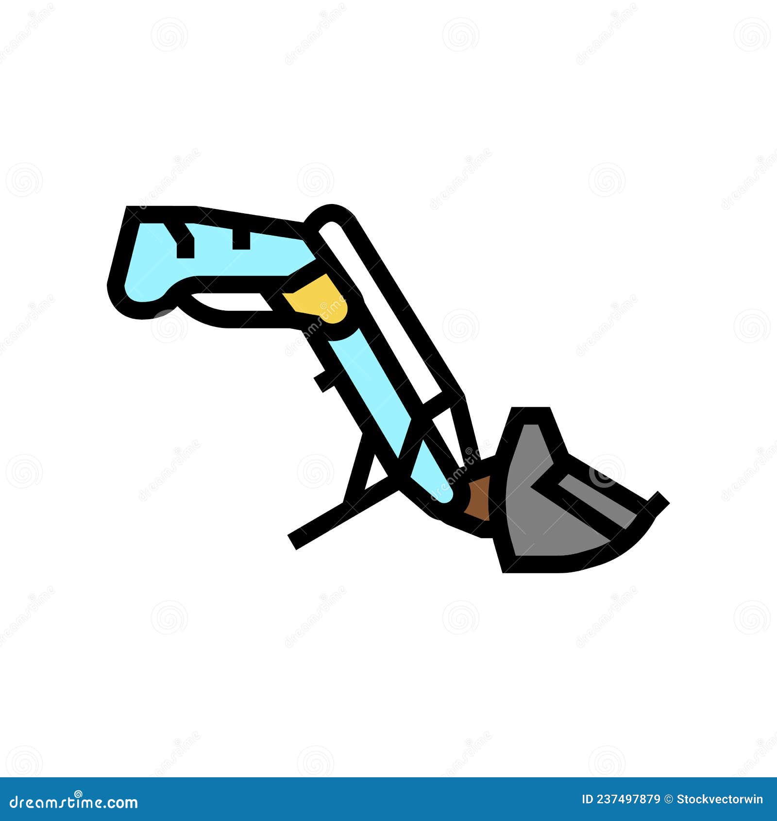 Front End Loader Farm Tool Color Icon Vector Illustration Stock Vector ...