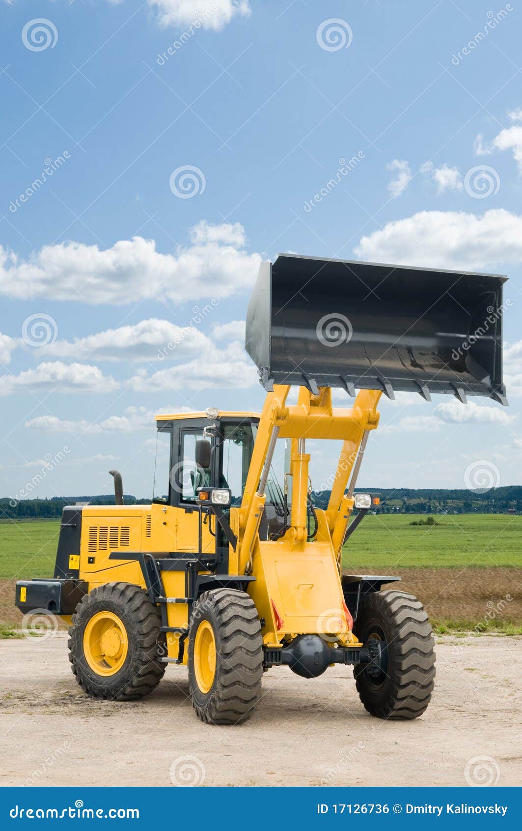 Front end loader machine stock photo. Image of action - 17126736