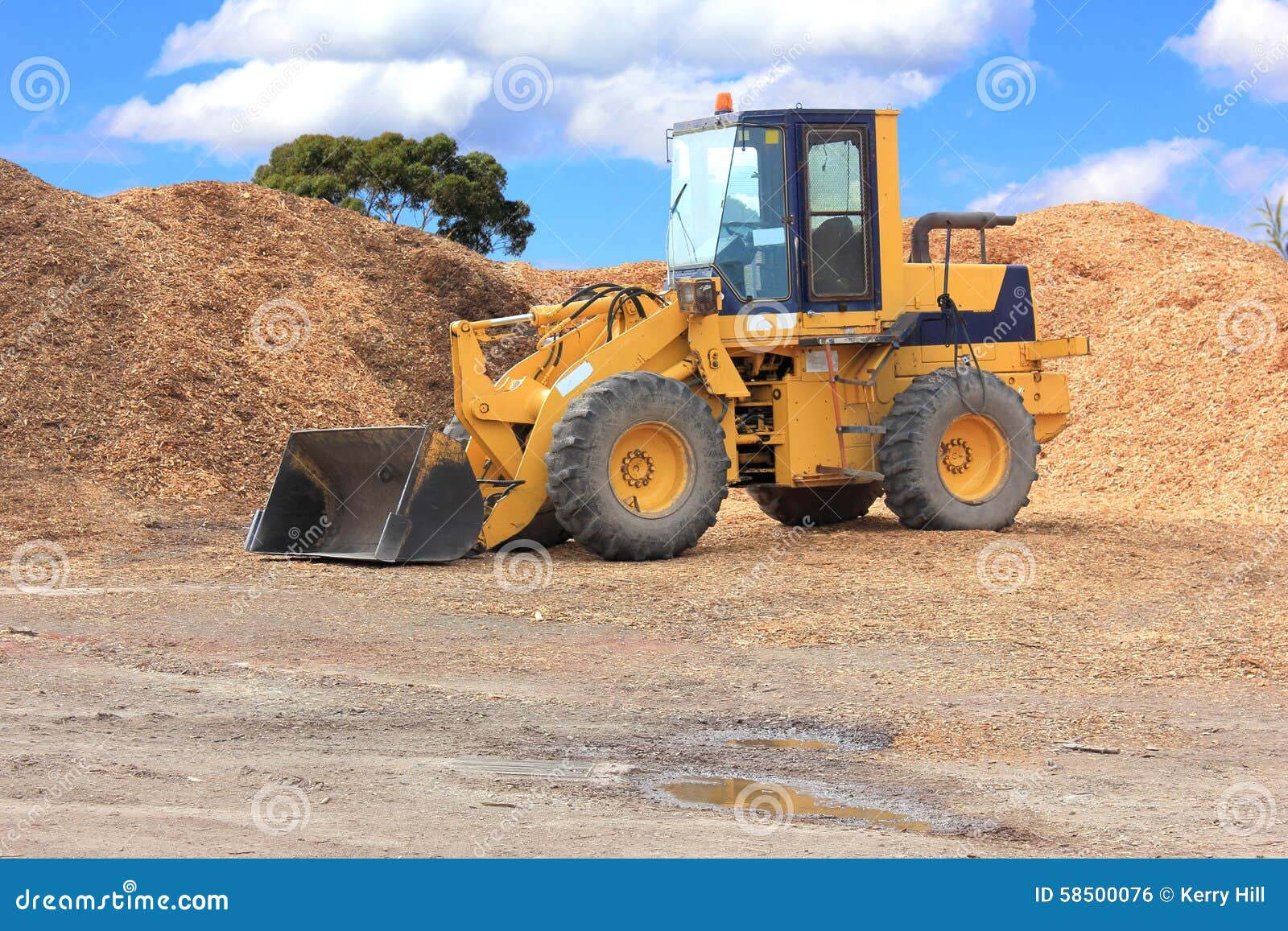 Front end loader stock photo. Image of heavyweight, garden - 58500076