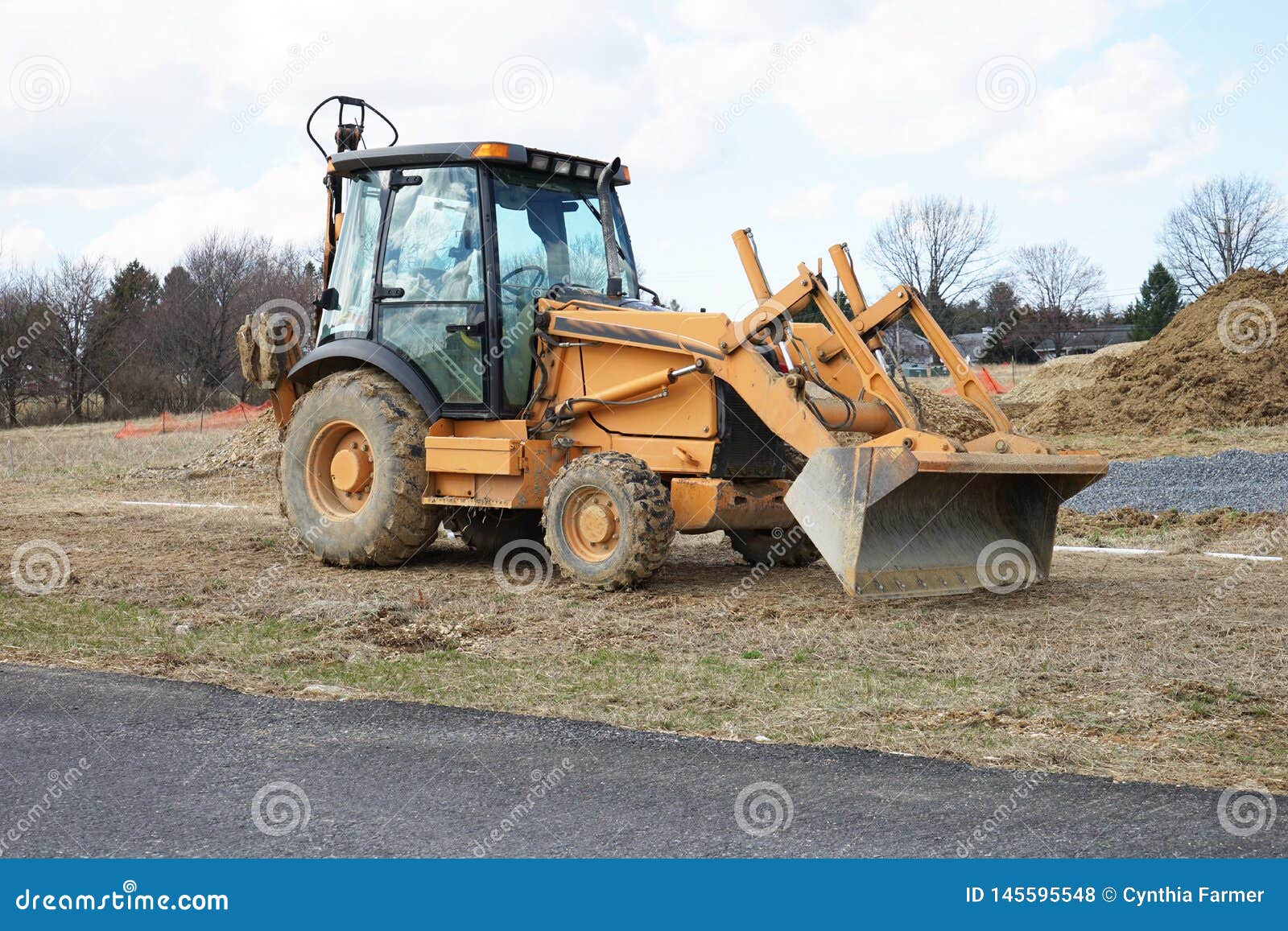 Front end loader stock photo. Image of business, heavy - 145595548