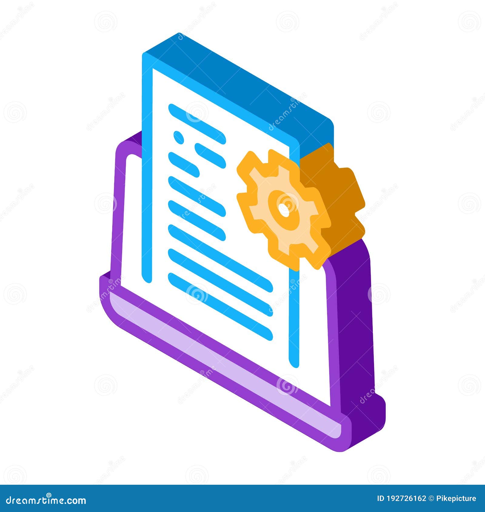 Front End Technical Tasks Isometric Icon Vector Illustration Stock ...