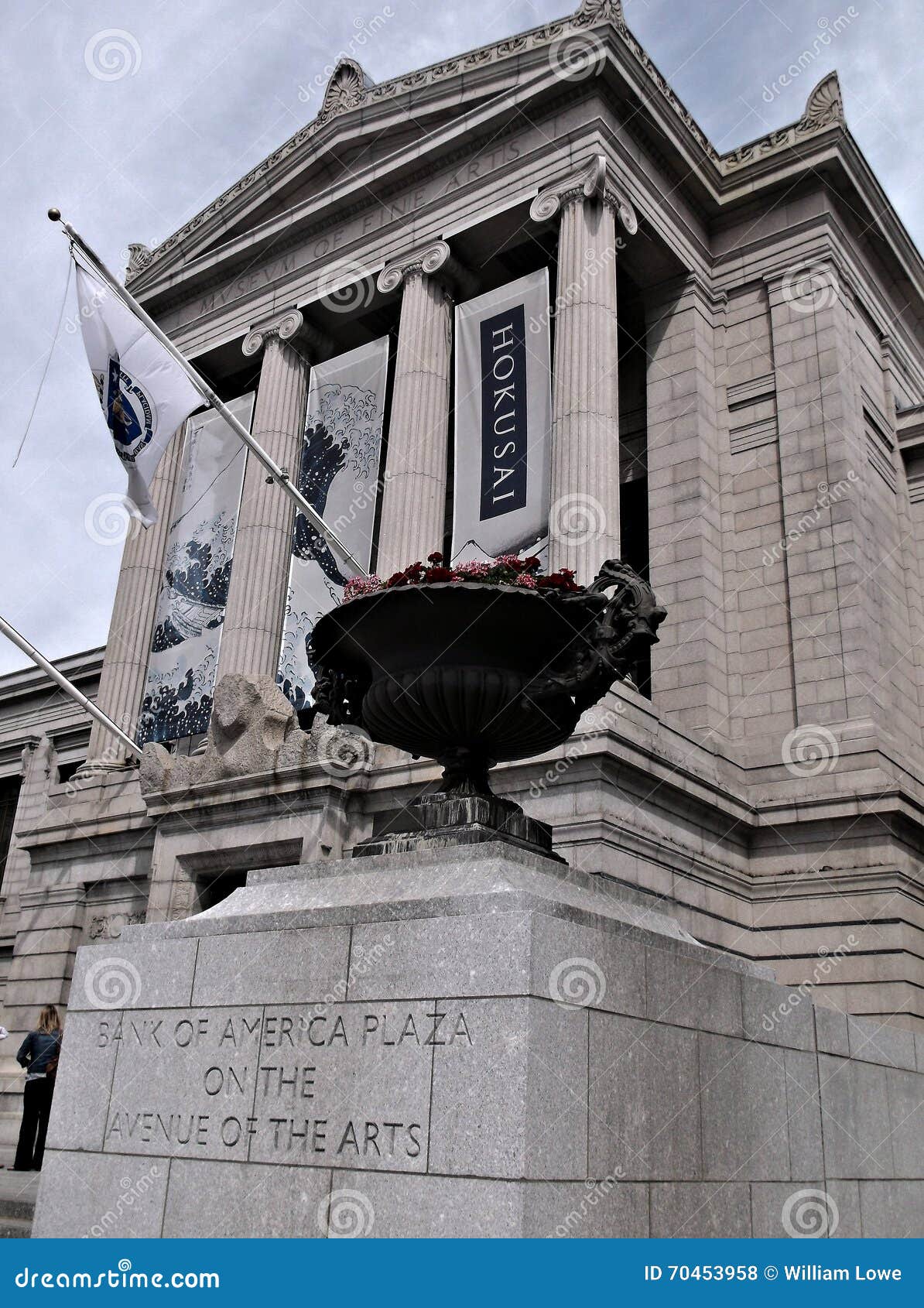Front Entry of the Boston Museum of Fine Art Editorial Stock Photo ...