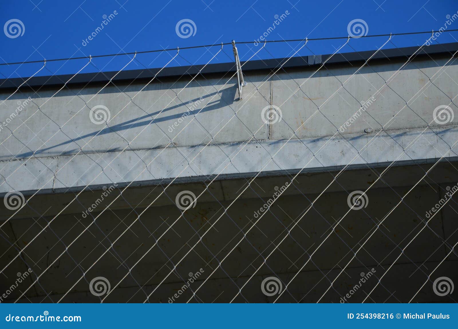 In Front of the Facade with the Balconies is a Tensioned Cable Network ...