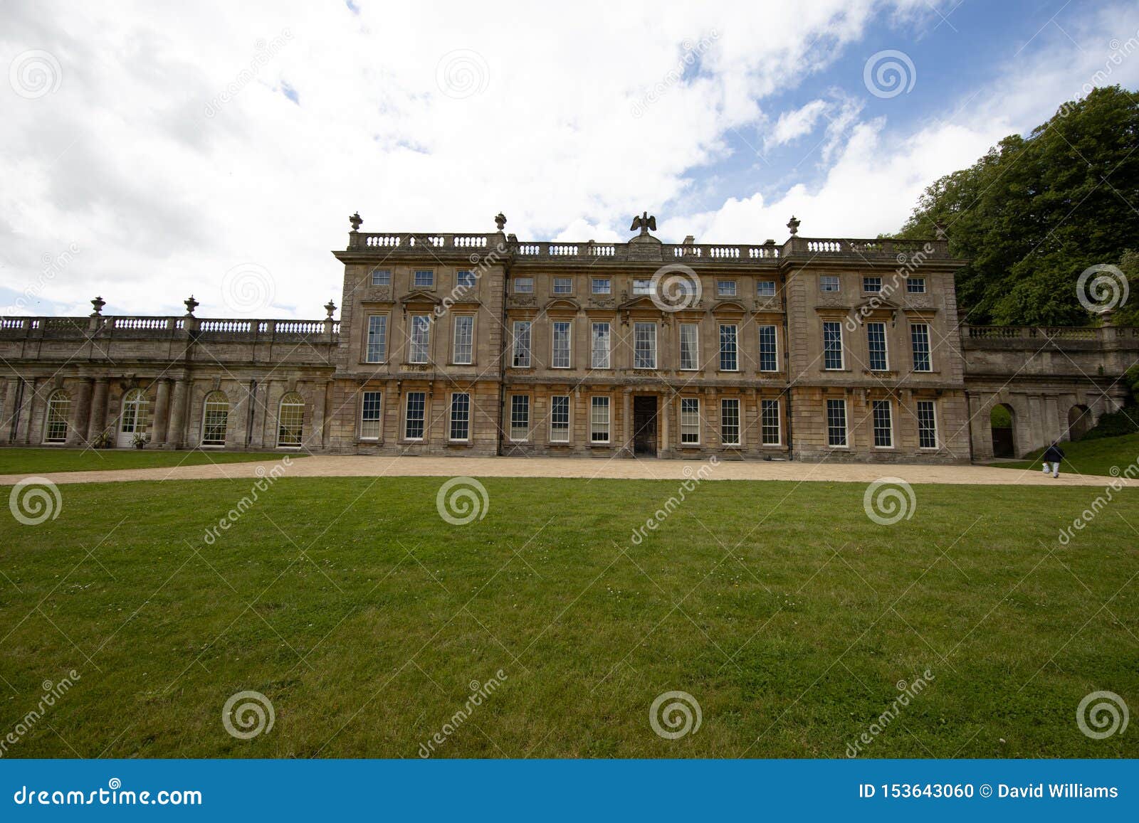 Front Facade of Dyrham Park Country House Editorial Image - Image of ...