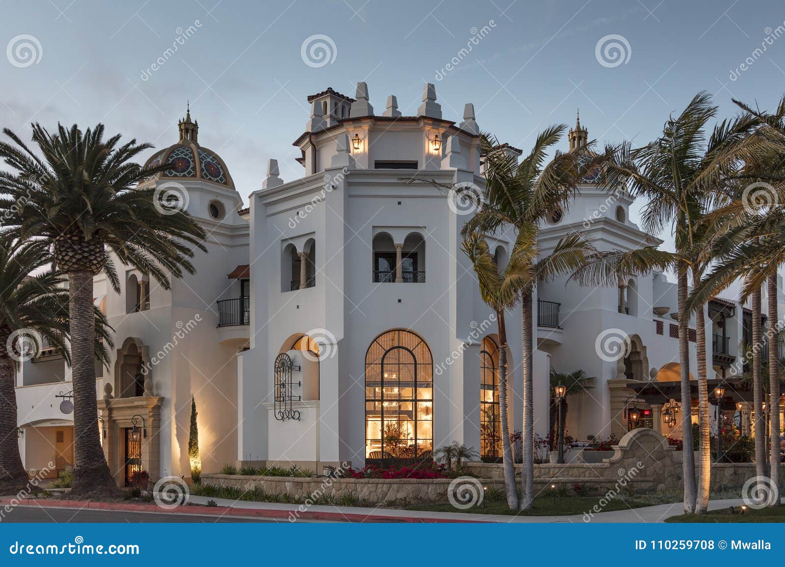 Facade of a generic hotel stock photo. Image of coastal - 110259708