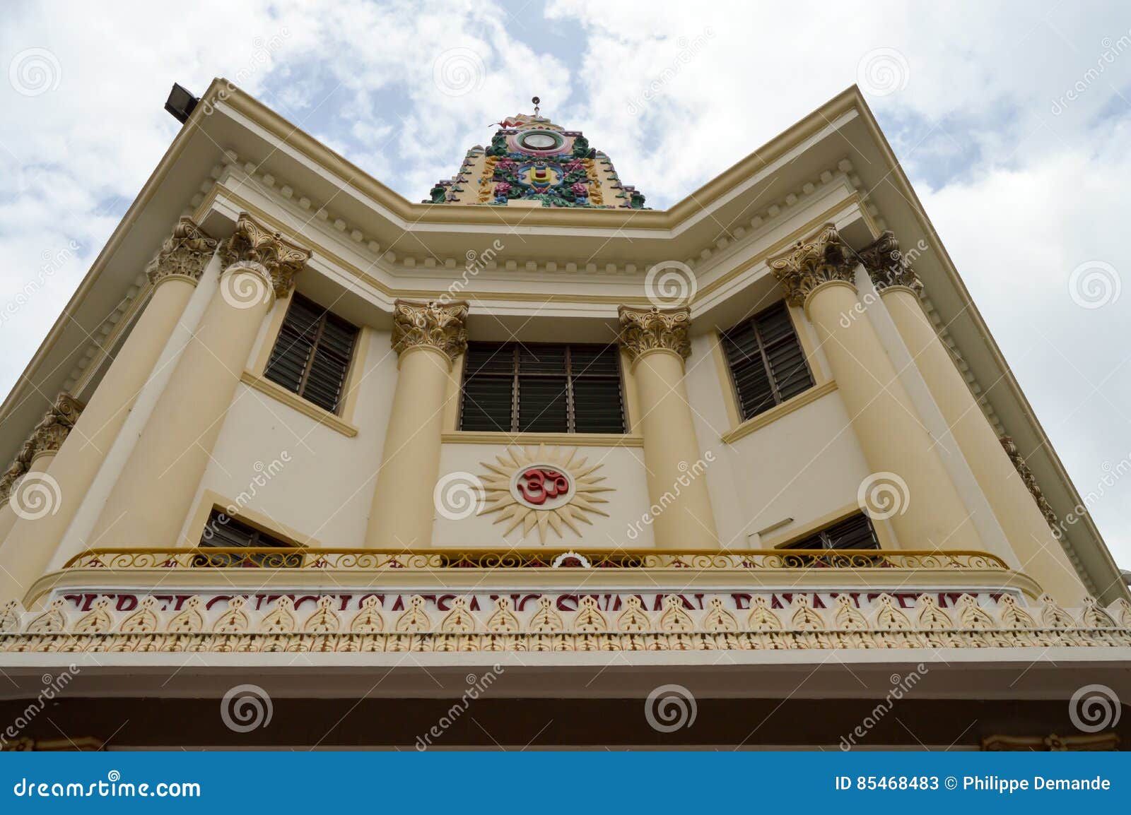 Front Facade of an Indian Temple Stock Image - Image of india, ancient ...