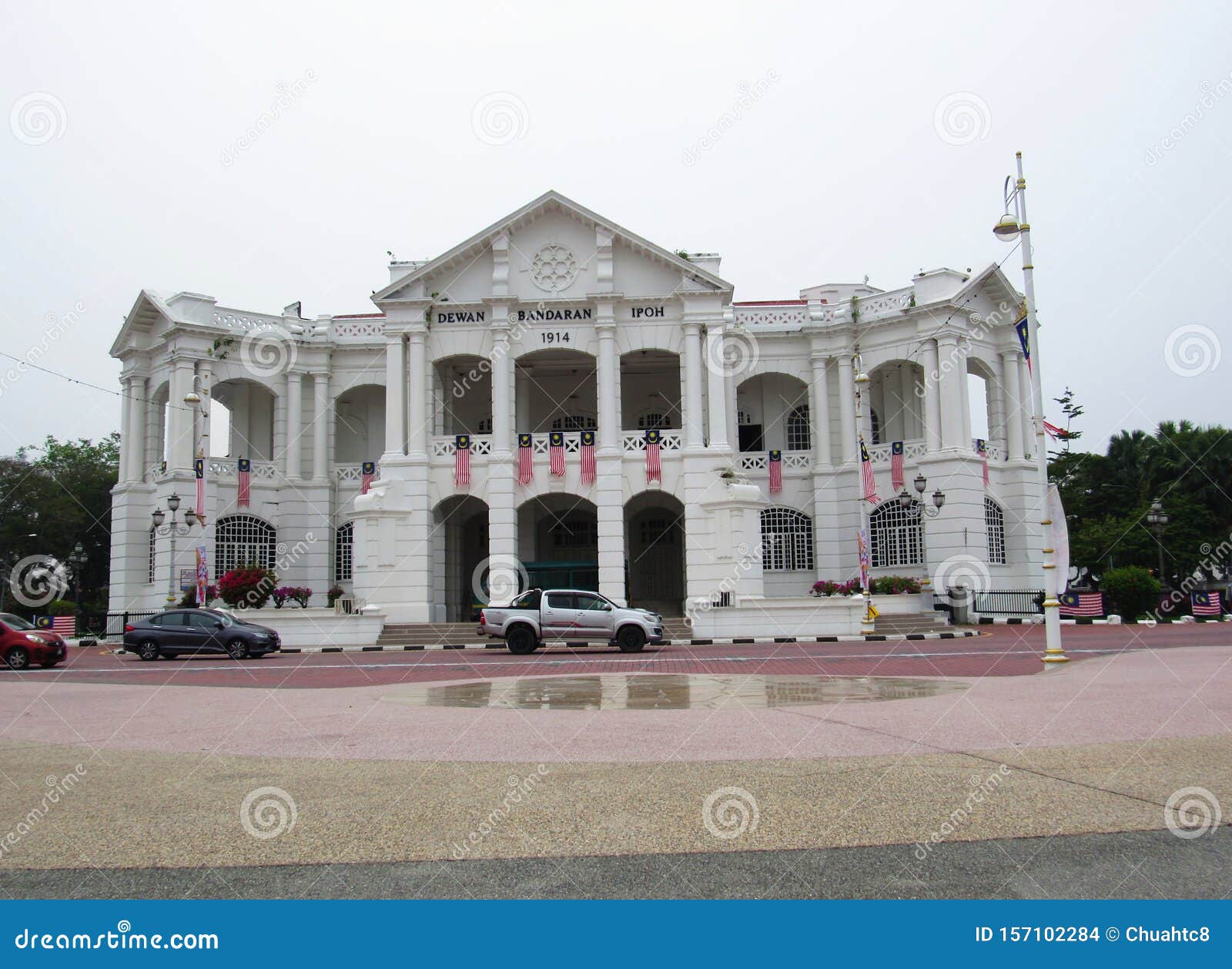 Ipoh Town Hall Building editorial stock image. Image of outdoor - 157102284