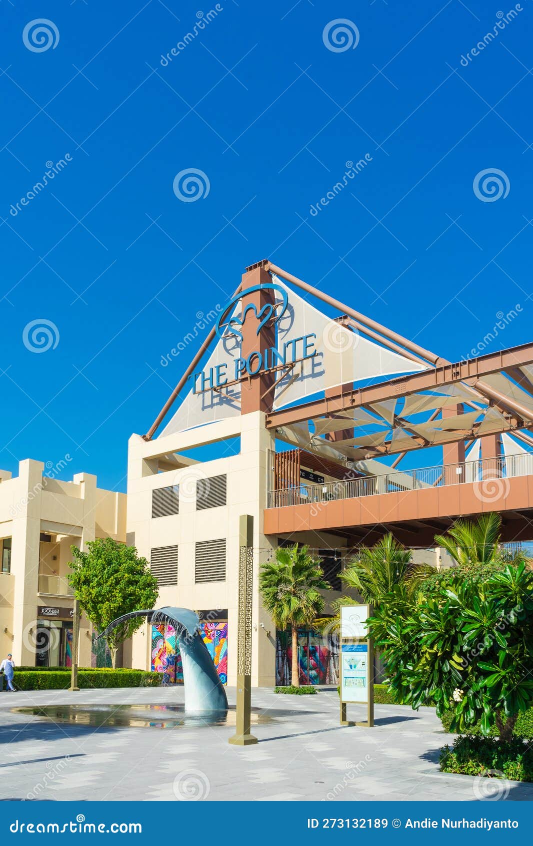 Front Facade of "the Pointe" Building in Dubai Stock Image - Image of ...