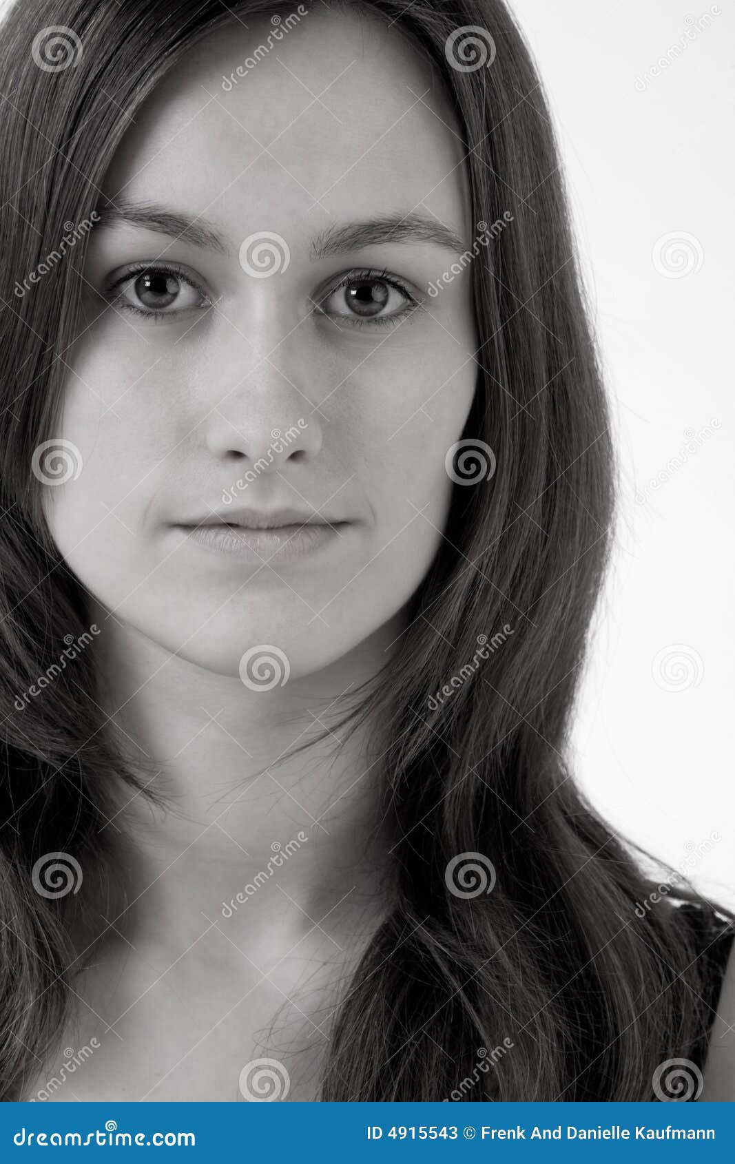 Front of the face stock image. Image of beauty, brunette - 4915543