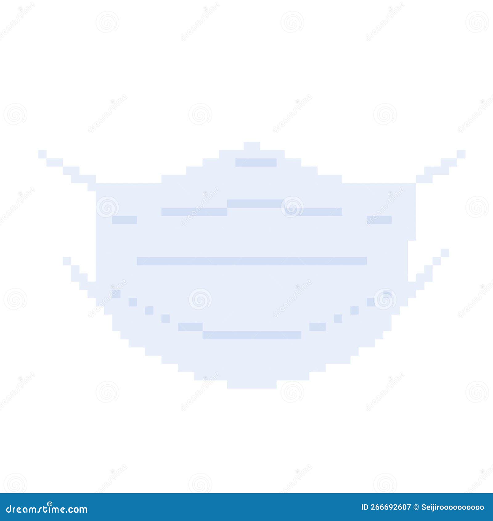 Front facing mask stock vector. Illustration of material - 266692607