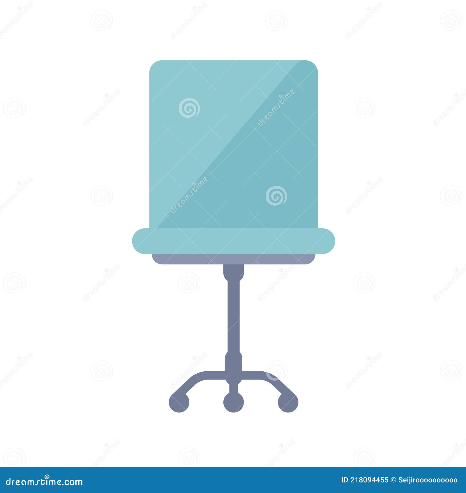 Front facing office chair stock vector. Illustration of chair - 218094455