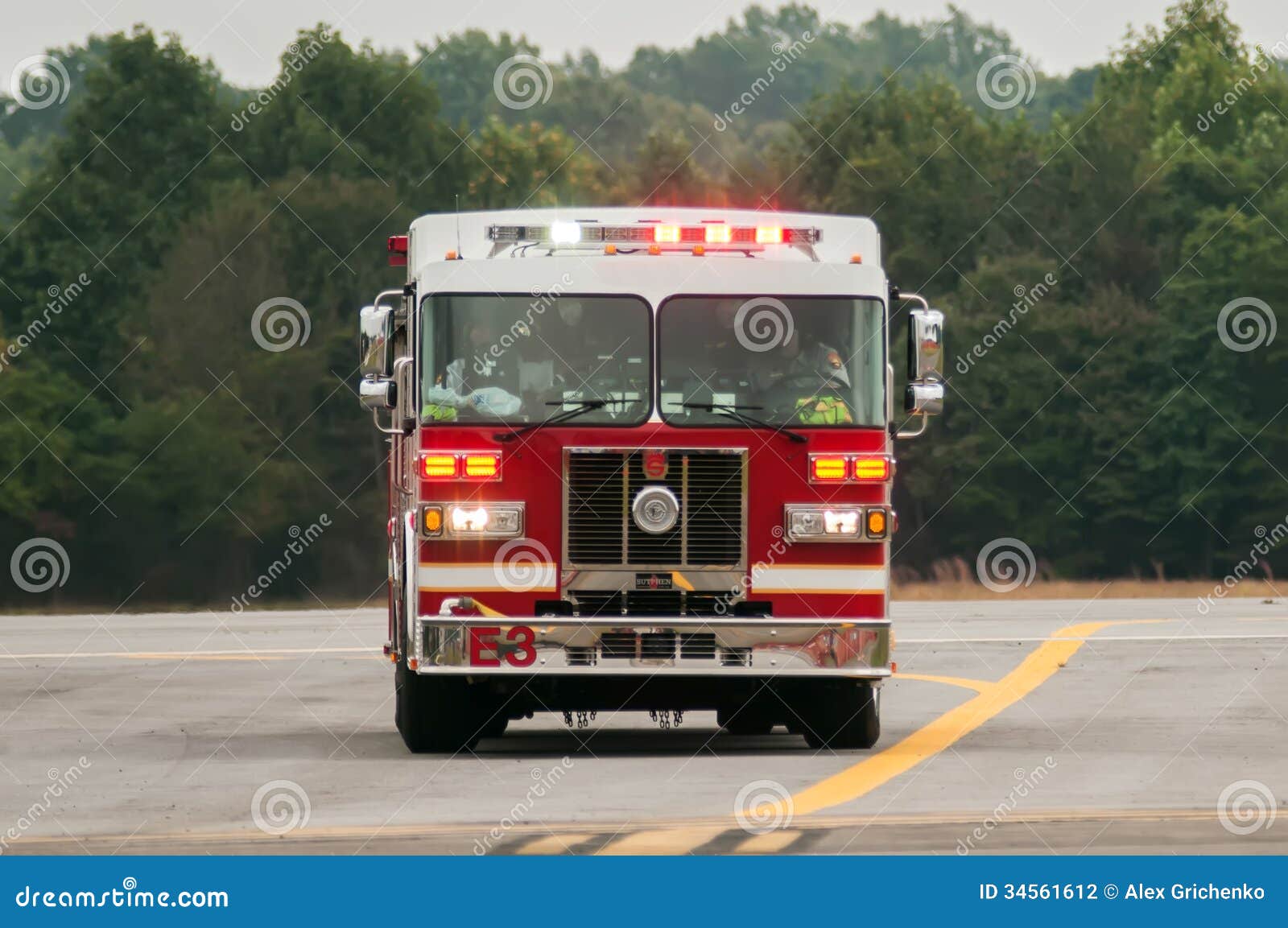 Front of a fire truck editorial photography. Image of fireman - 34561612