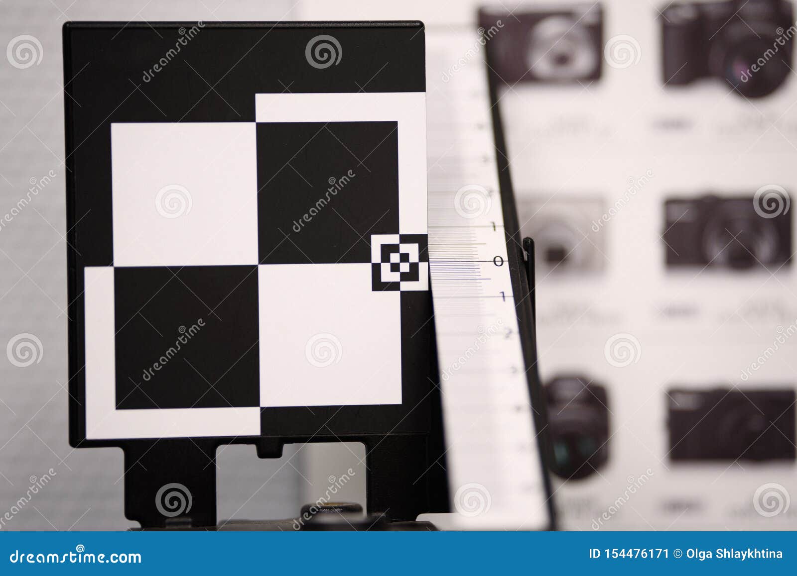 Front Focus. Target To Check the Focus of the Camera in Soft-focus in ...