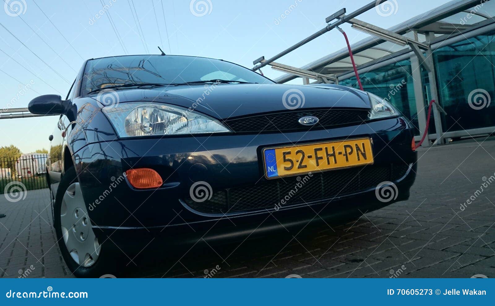 Front of Ford Focus I editorial stock photo. Image of french - 70605273