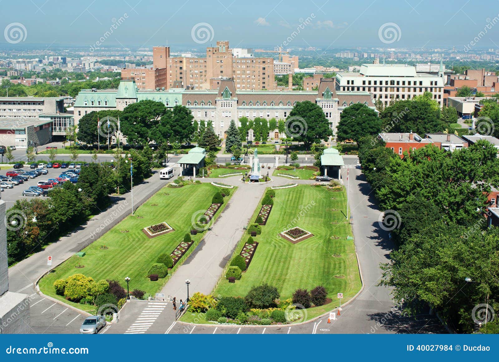 Front Garden Outside St. Joseph S Oratory Stock Photo - Image of ...