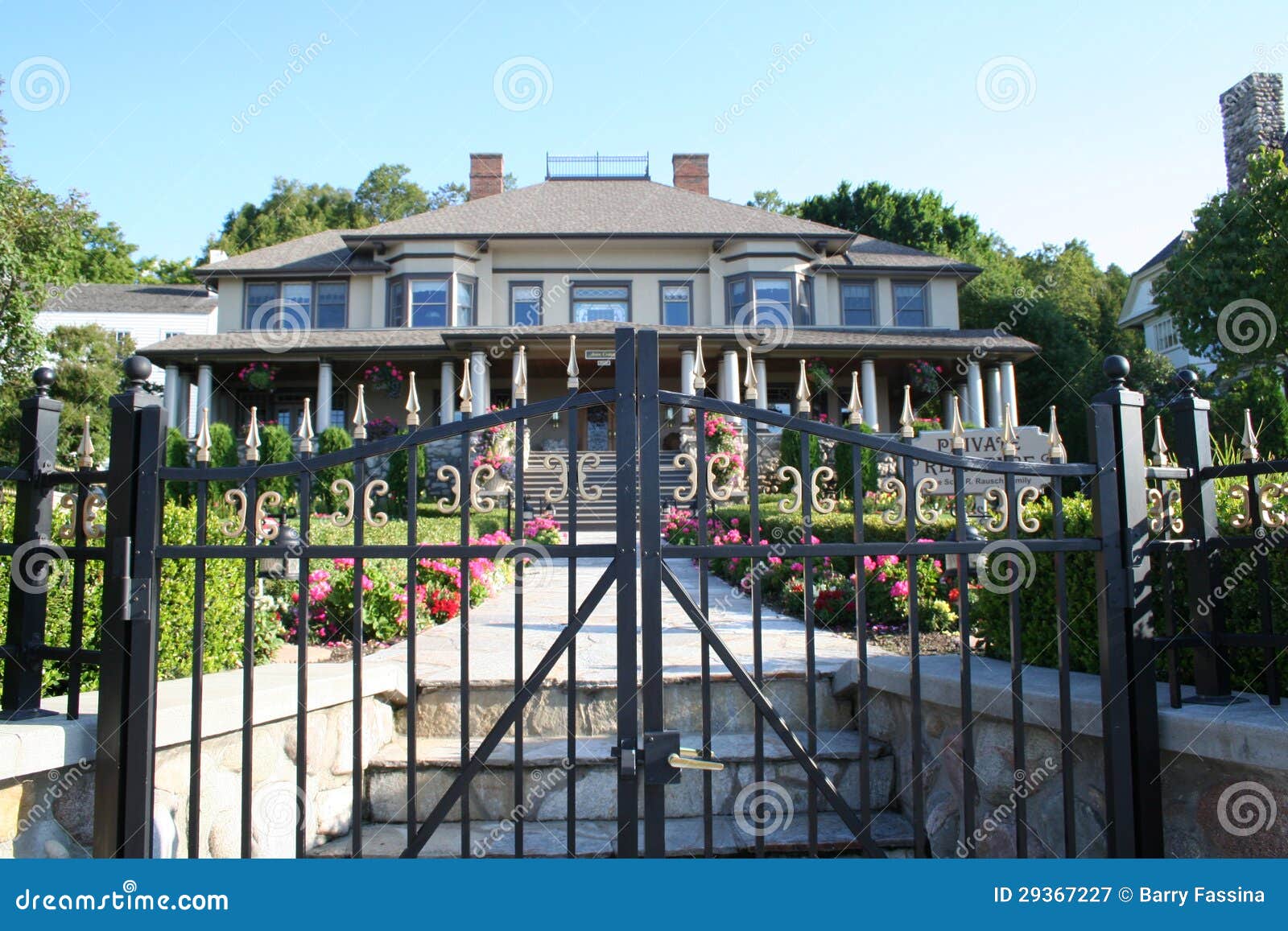 Front Gate 2 stock image. Image of estate, home, front - 29367227