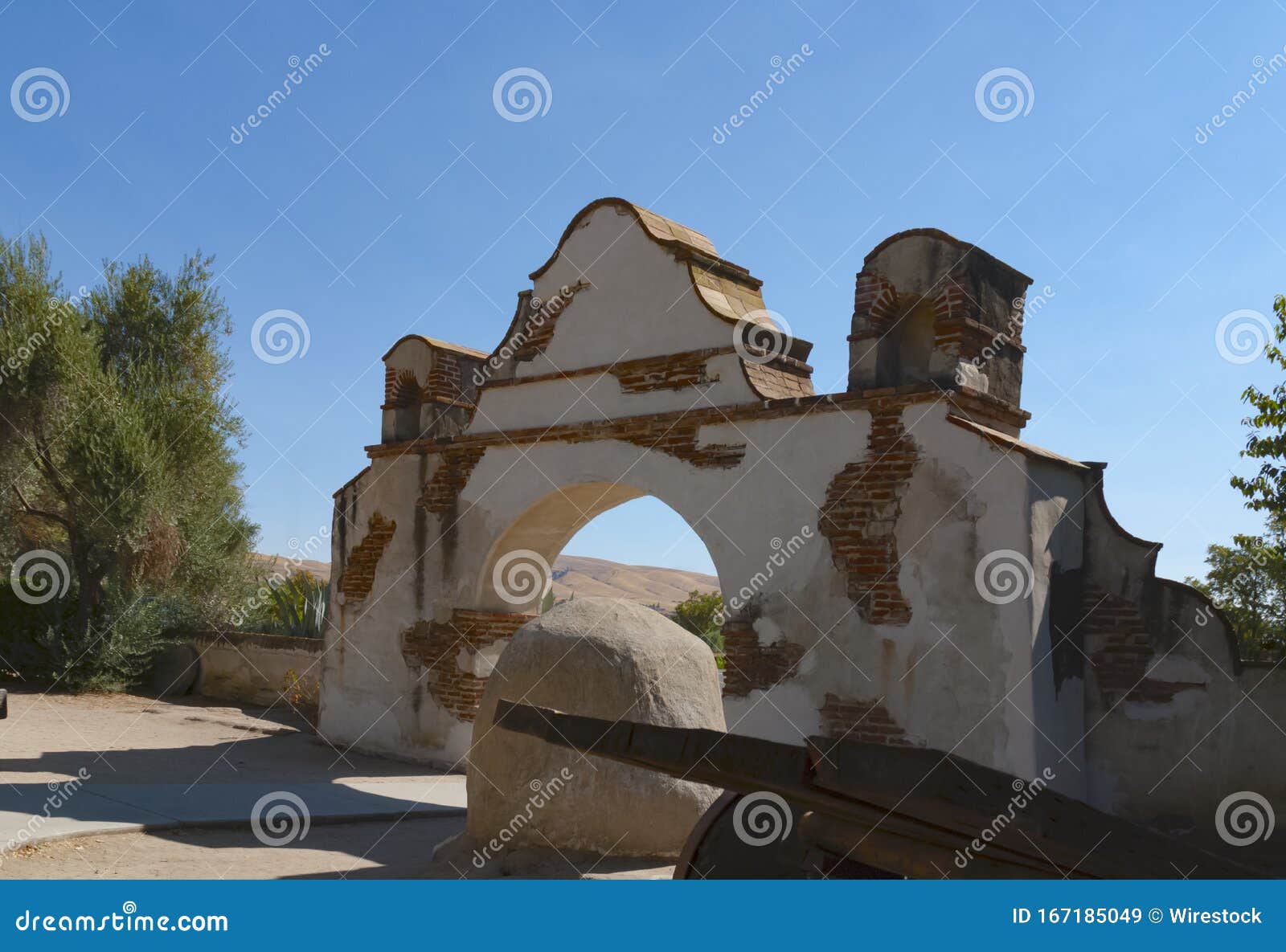 Mission entrance stock image. Image of entrance, abobe - 167185049