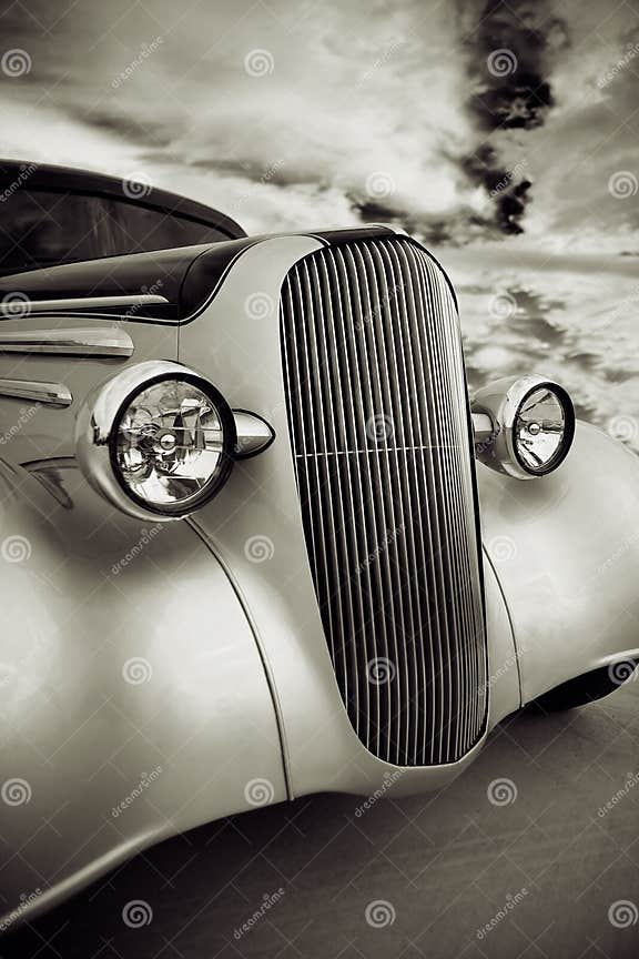 Front Grill of Street Rod stock photo. Image of chevy - 3404358
