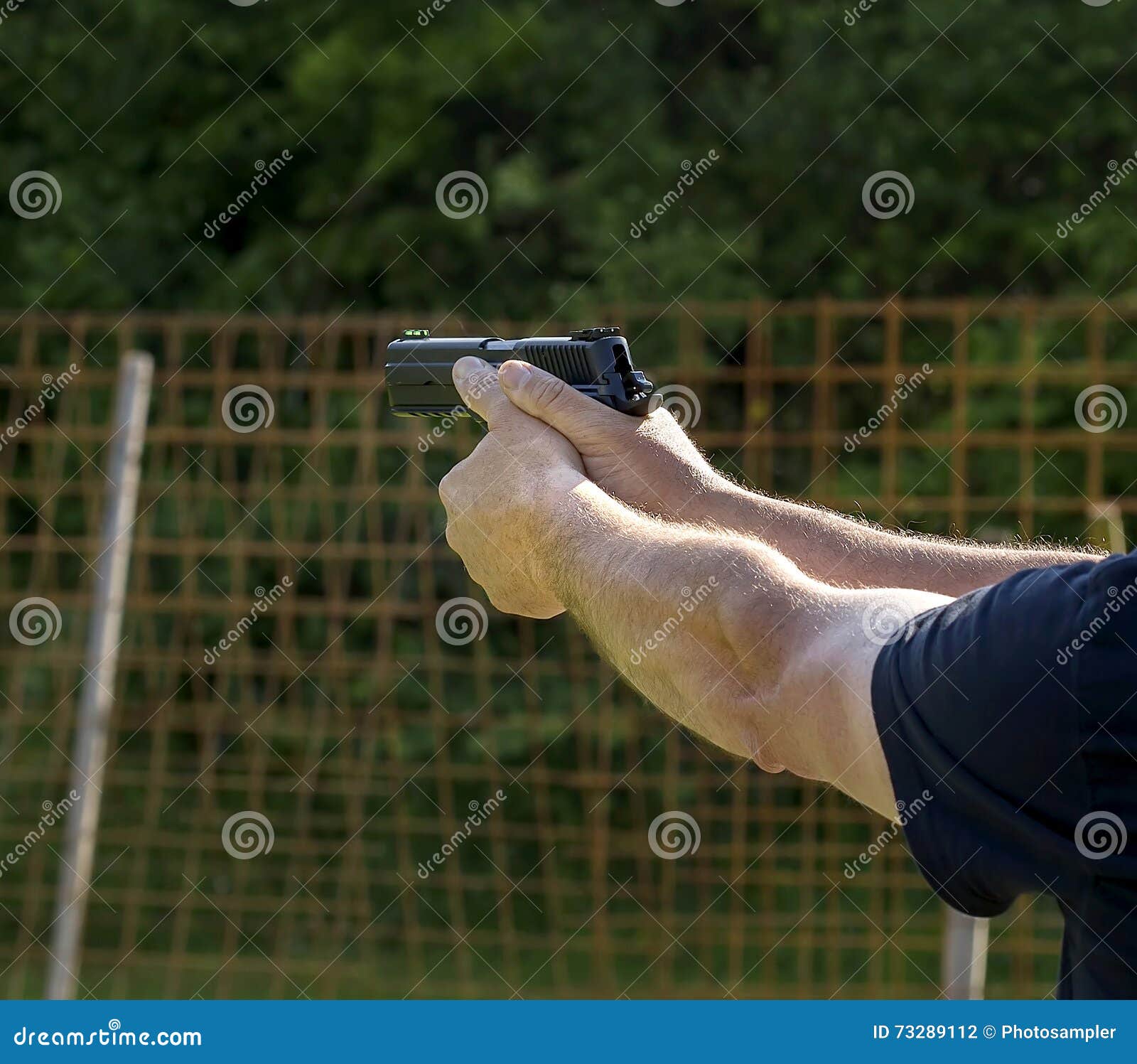 Front gun side stock photo. Image of defending, casing - 73289112