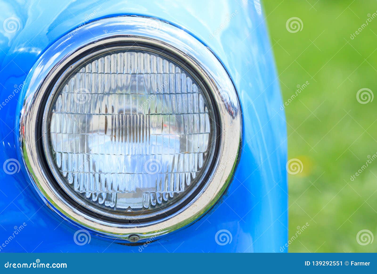 Front Headlamp View Of White Car With Turn On Led Day Running DRL Light ...