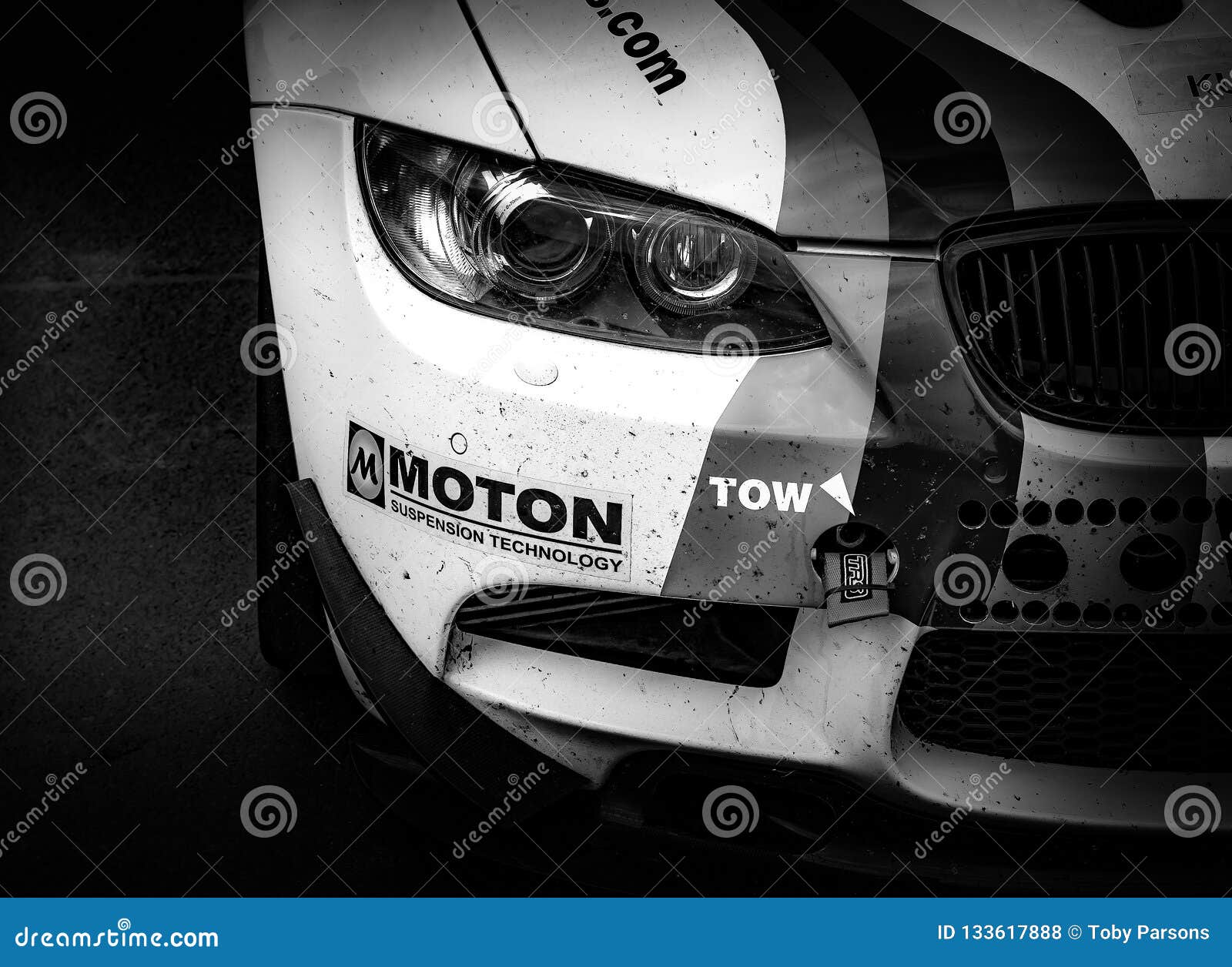 The Front Headlight of a Modern Racing Car Editorial Stock Photo ...
