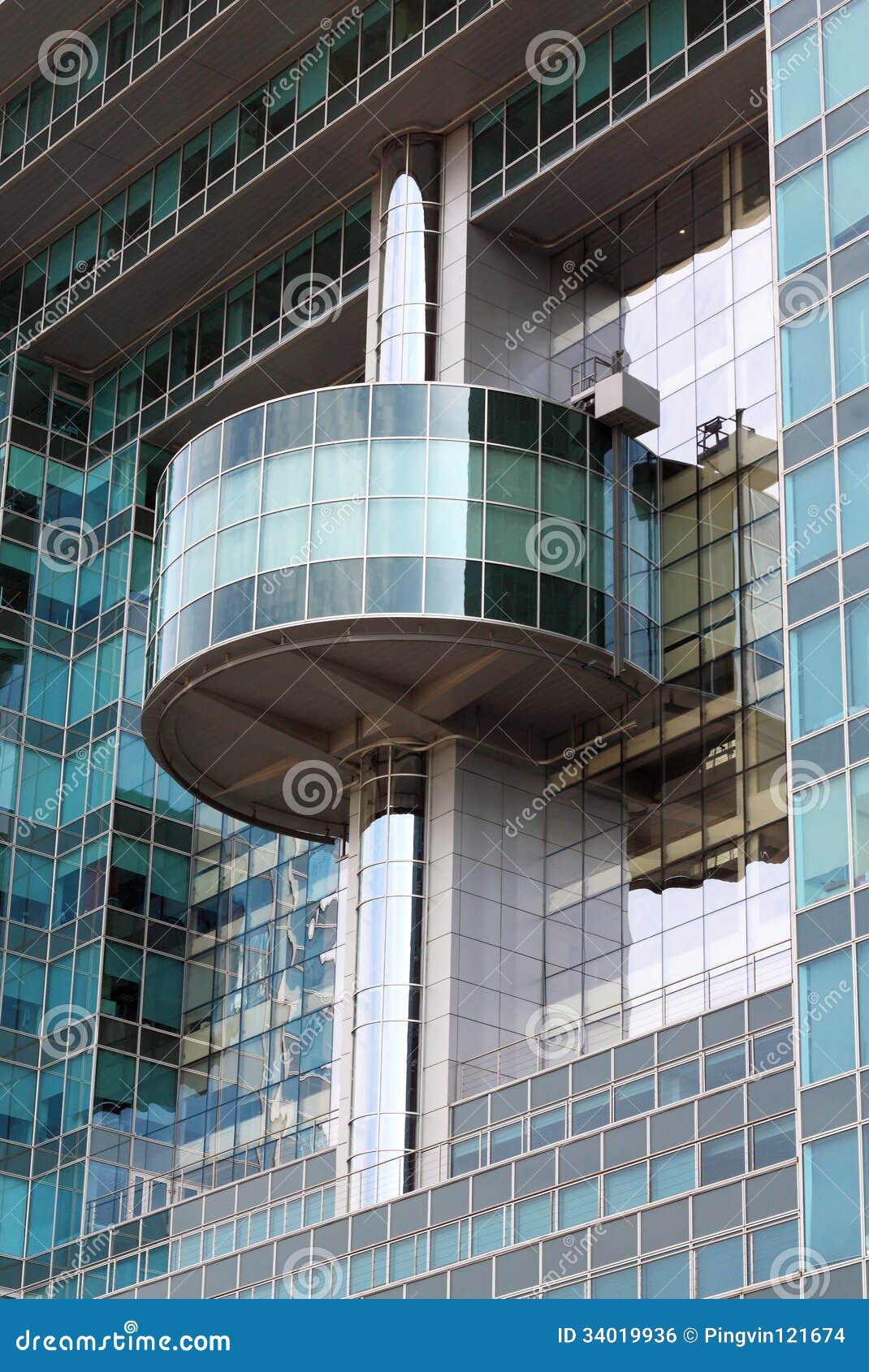 Front of High-tech Style Building Stock Photo - Image of construction ...