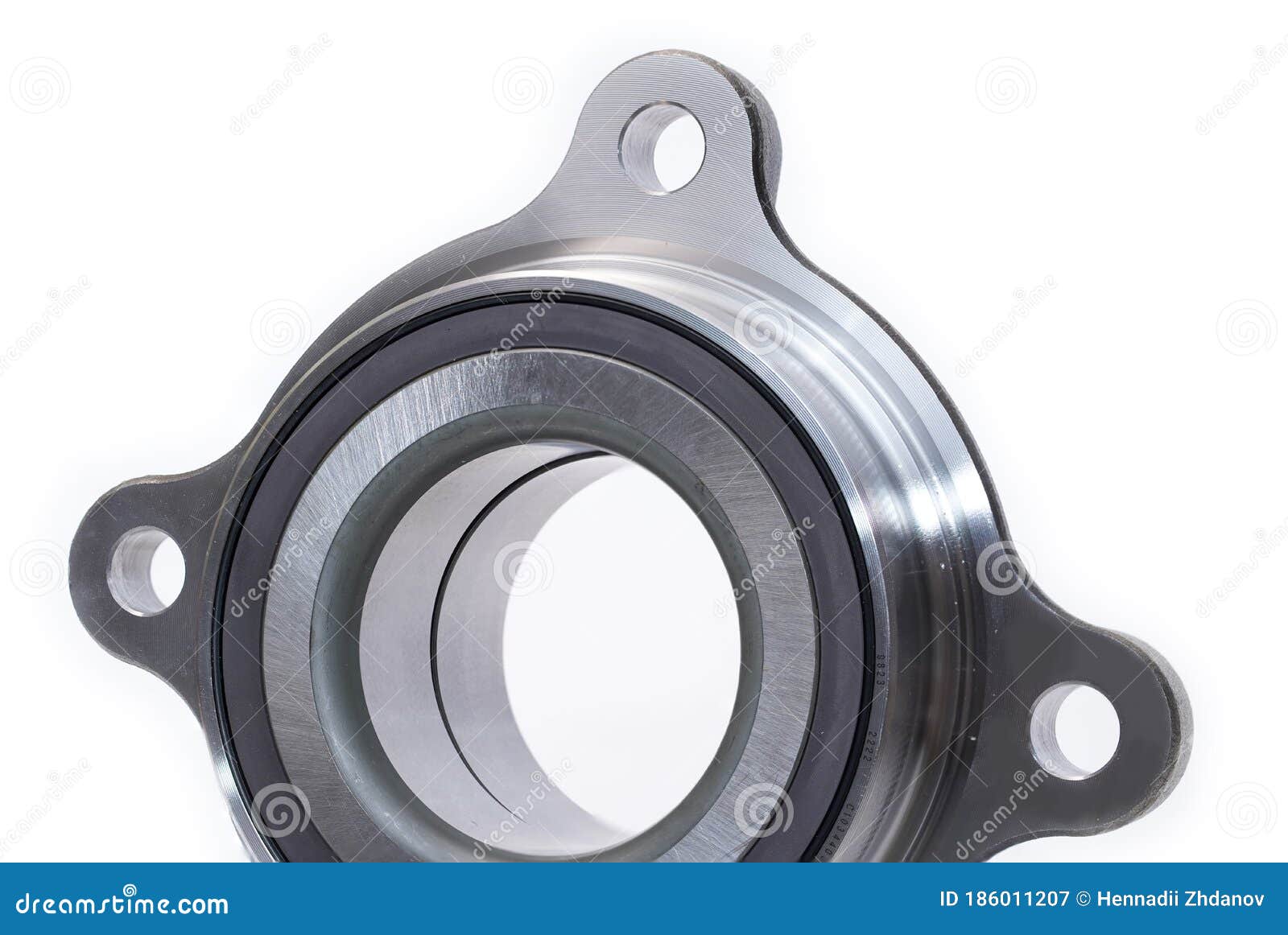 Front Hub Bearing Macro on a White Background Stock Image - Image of ...