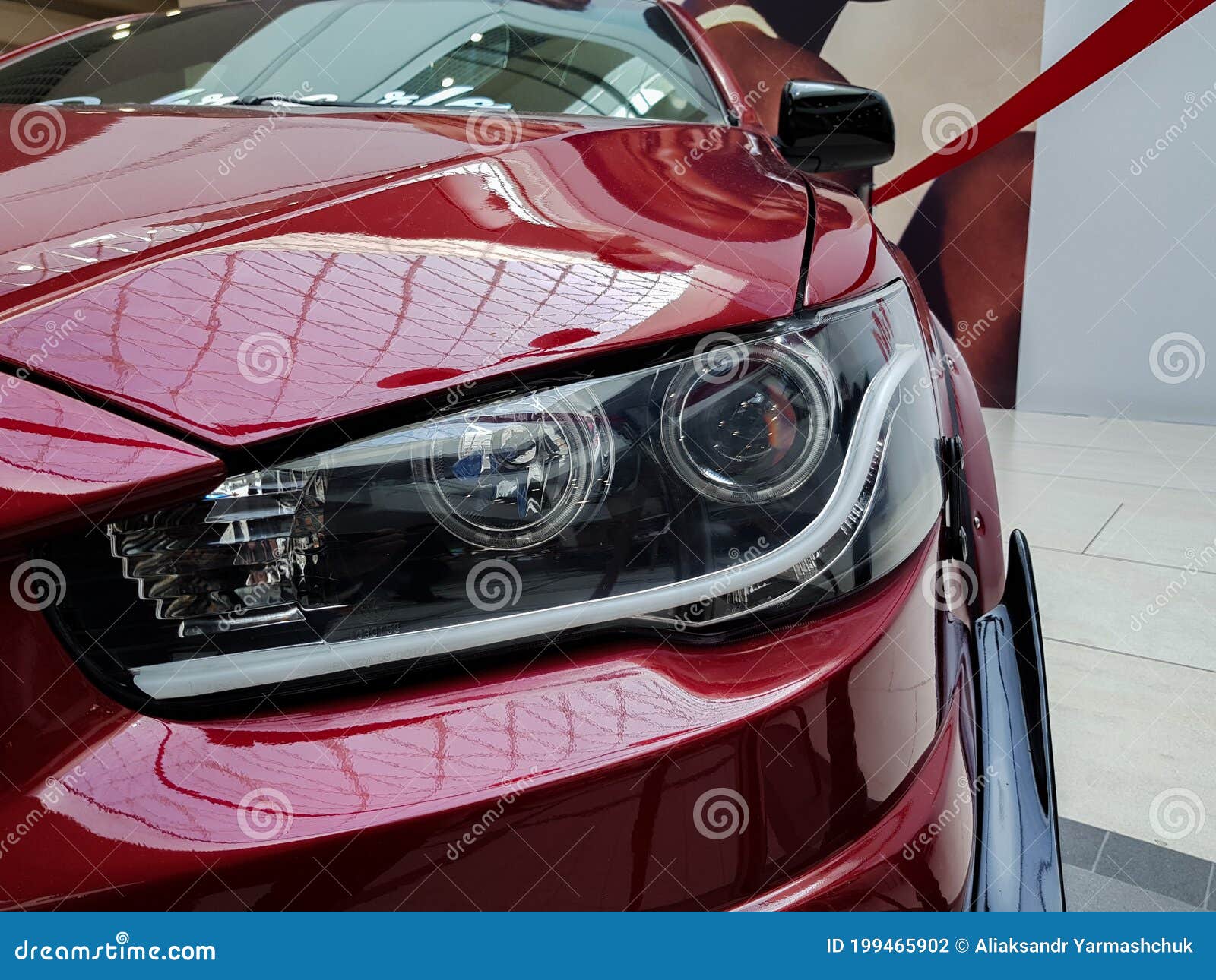 Front Light of the Car. Modern Halogen Lighting Stock Photo - Image of ...