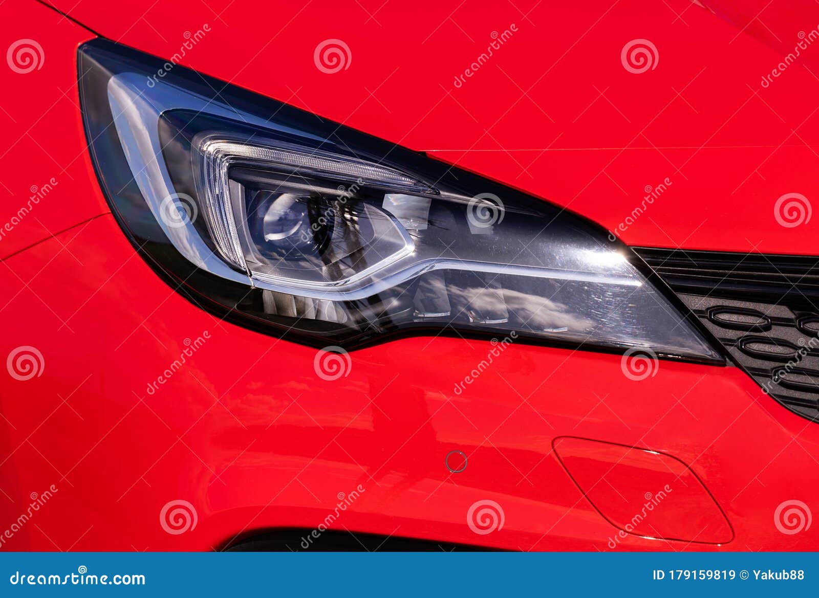 Front light of a car stock image. Image of headlight - 179159819