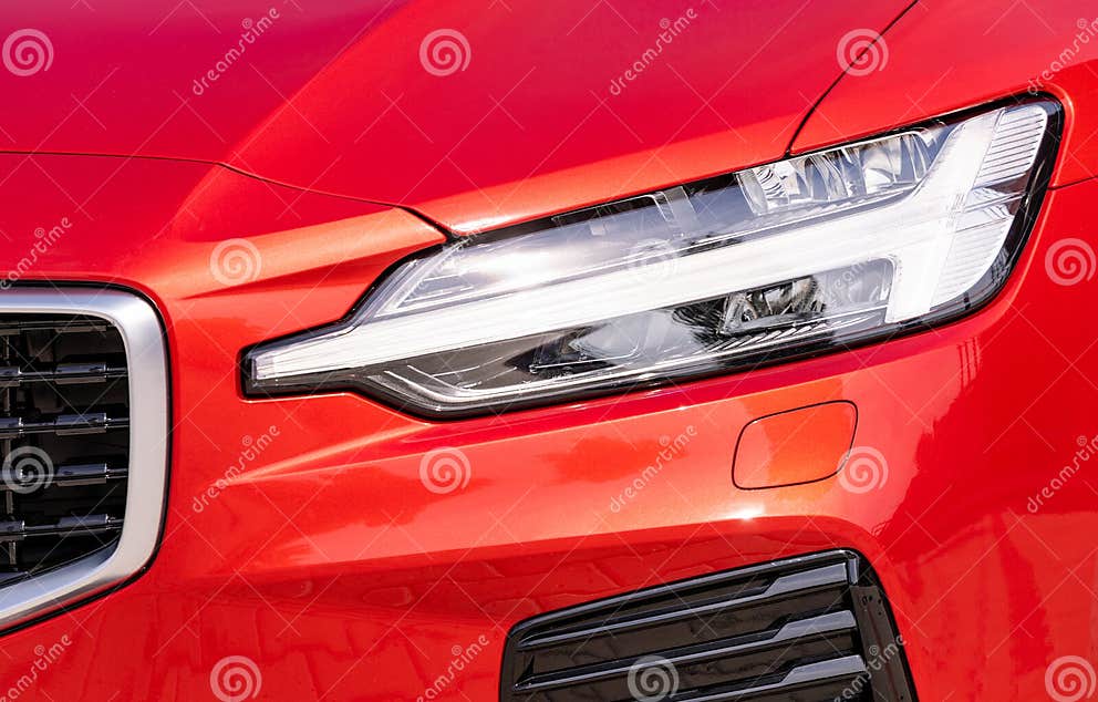 Front light of a car stock image. Image of design, lighting - 192465847
