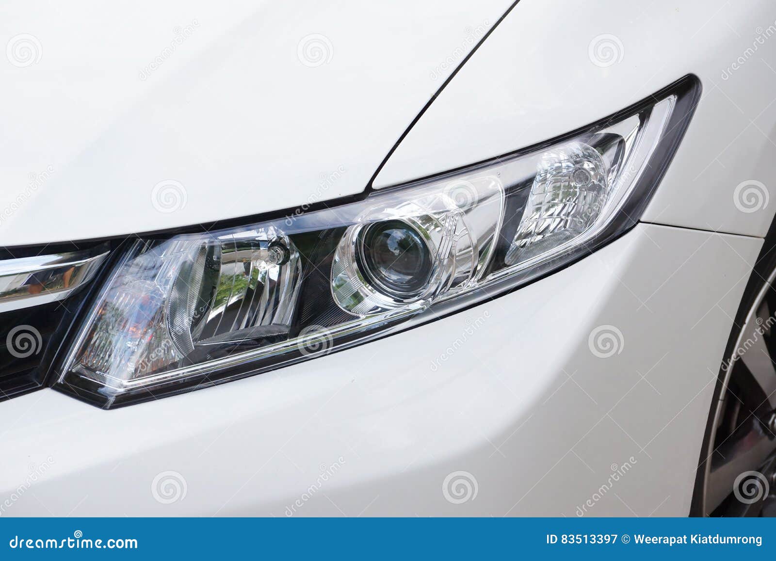 Front light of a car stock image. Image of transportation - 83513397