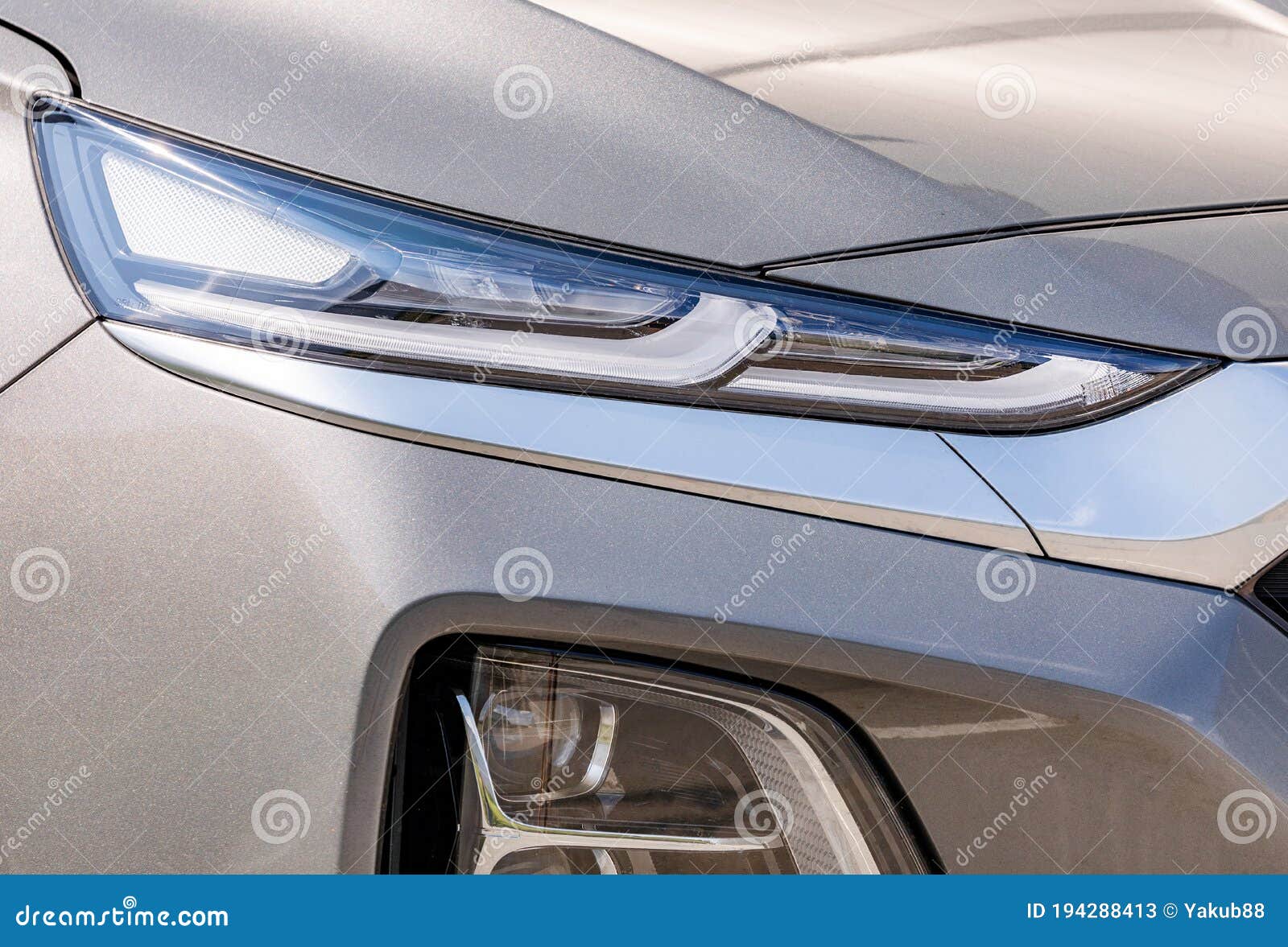 Front light of a car stock image. Image of lamp, vehicle - 194288413