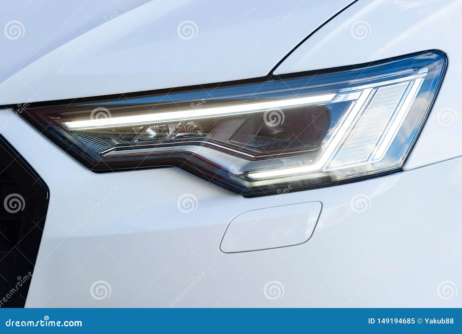 Front light of a car stock image. Image of close, headlight - 149194685