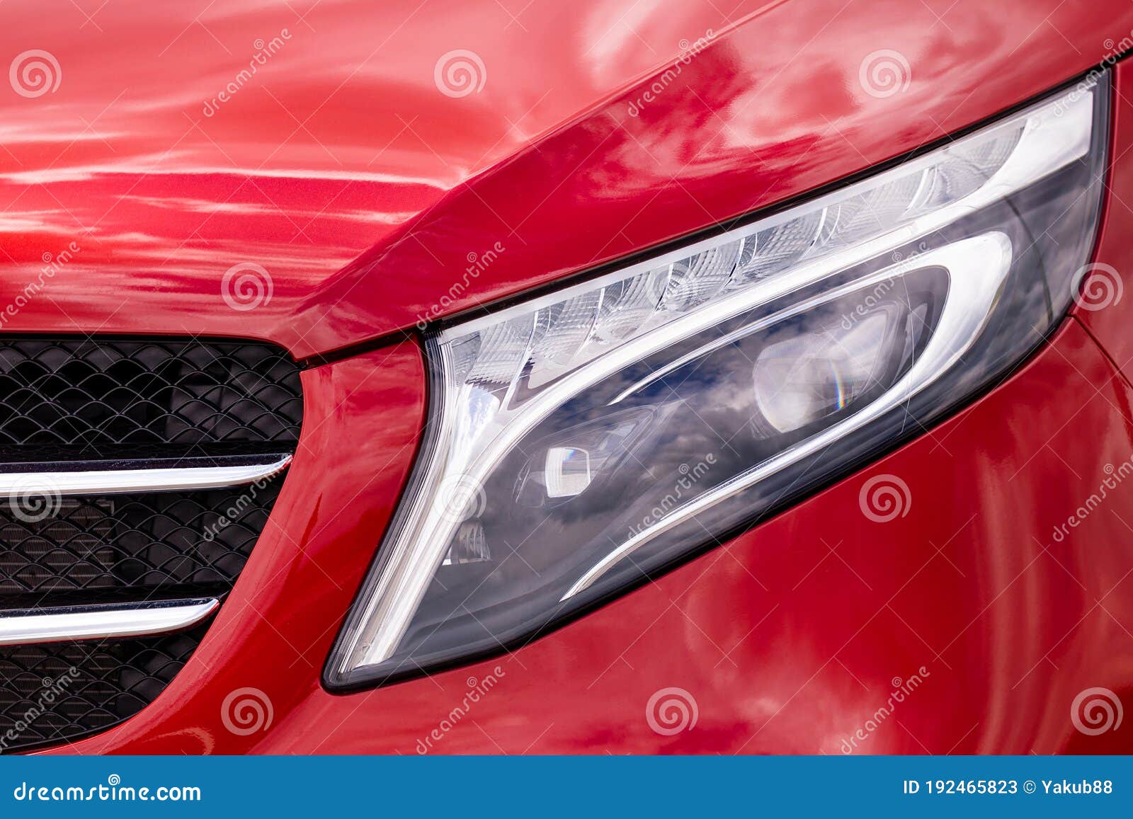 Front light of a car stock image. Image of headlamp - 192465823