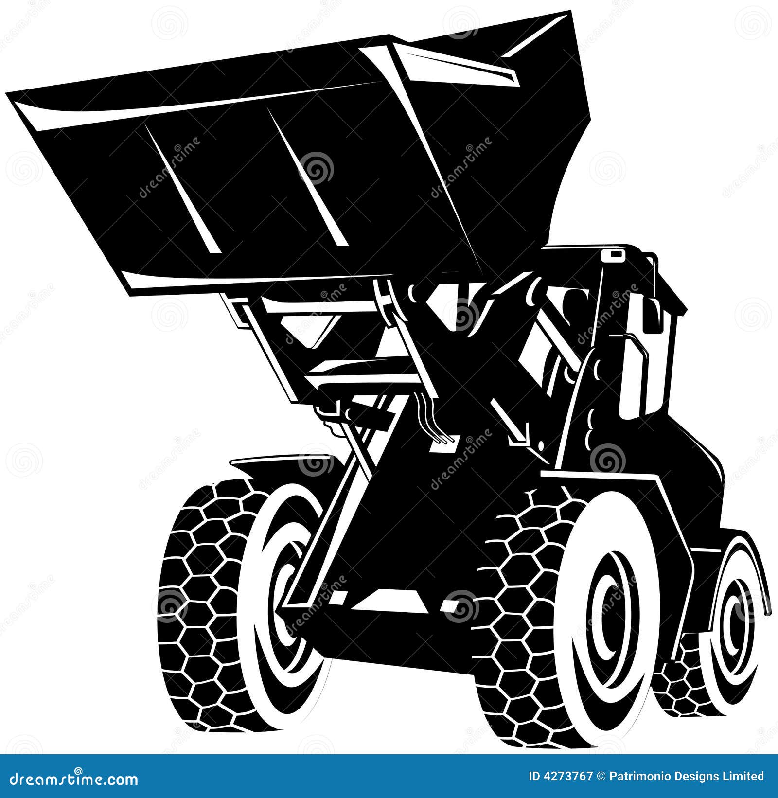 Front Loader Vector | CartoonDealer.com #4979779
