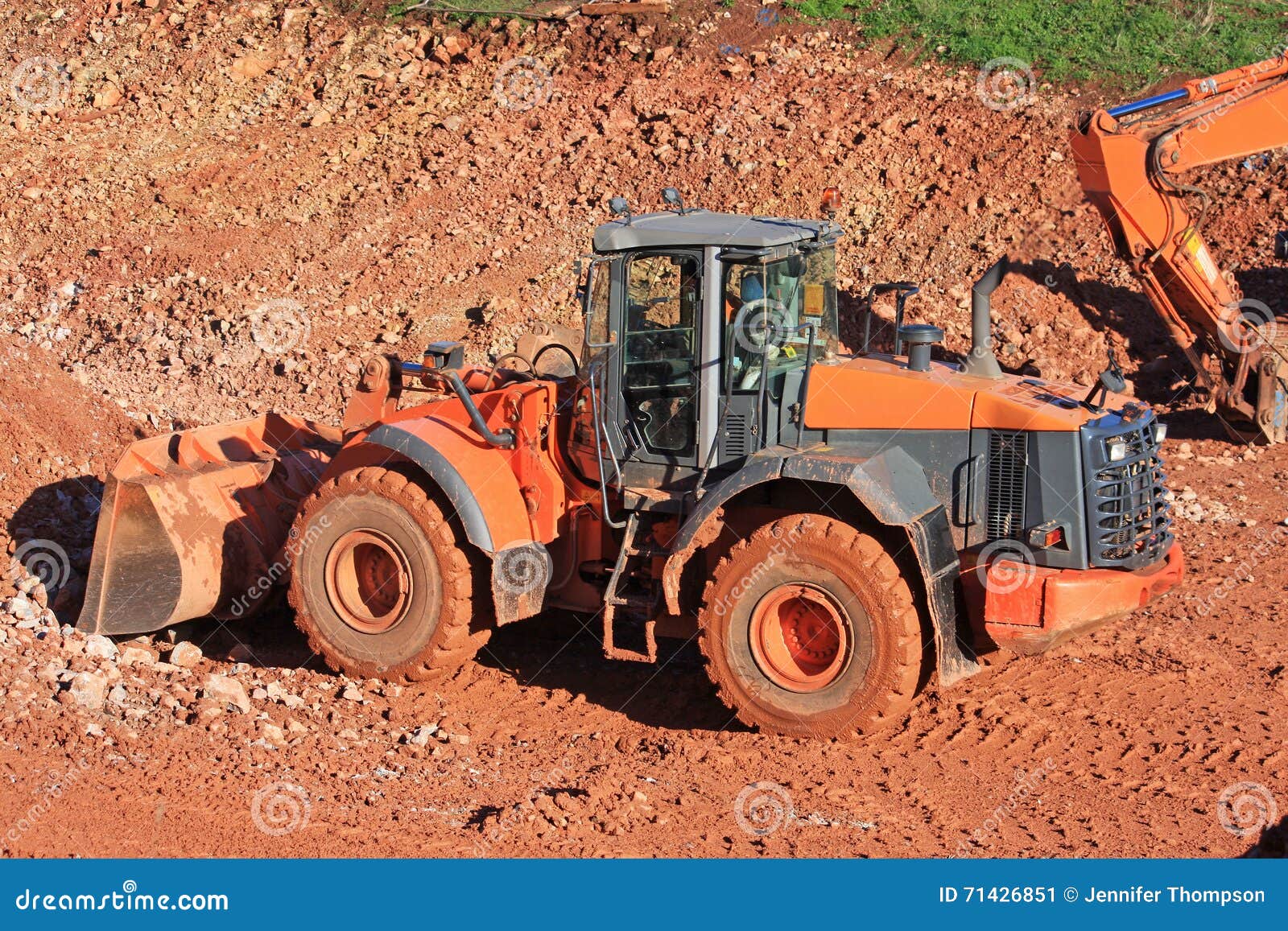 Front Loader stock image. Image of industrial, swing - 71426851