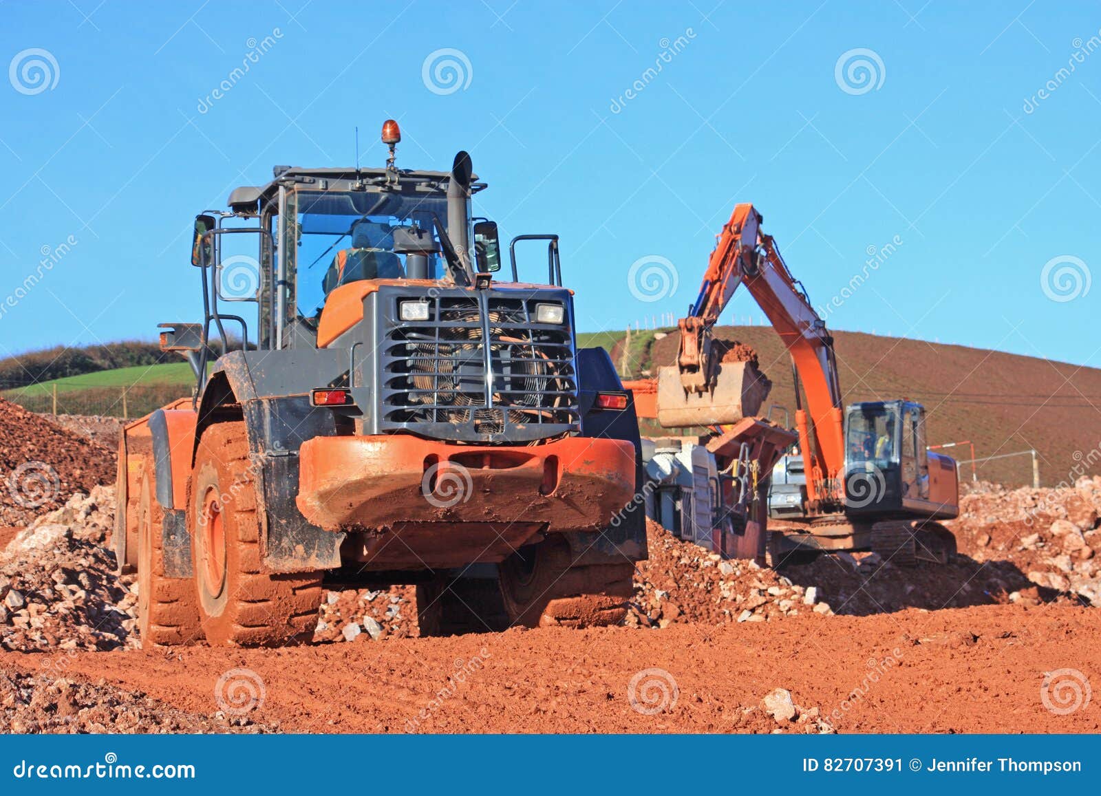 Front Loader stock image. Image of shovel, site, front - 82707391