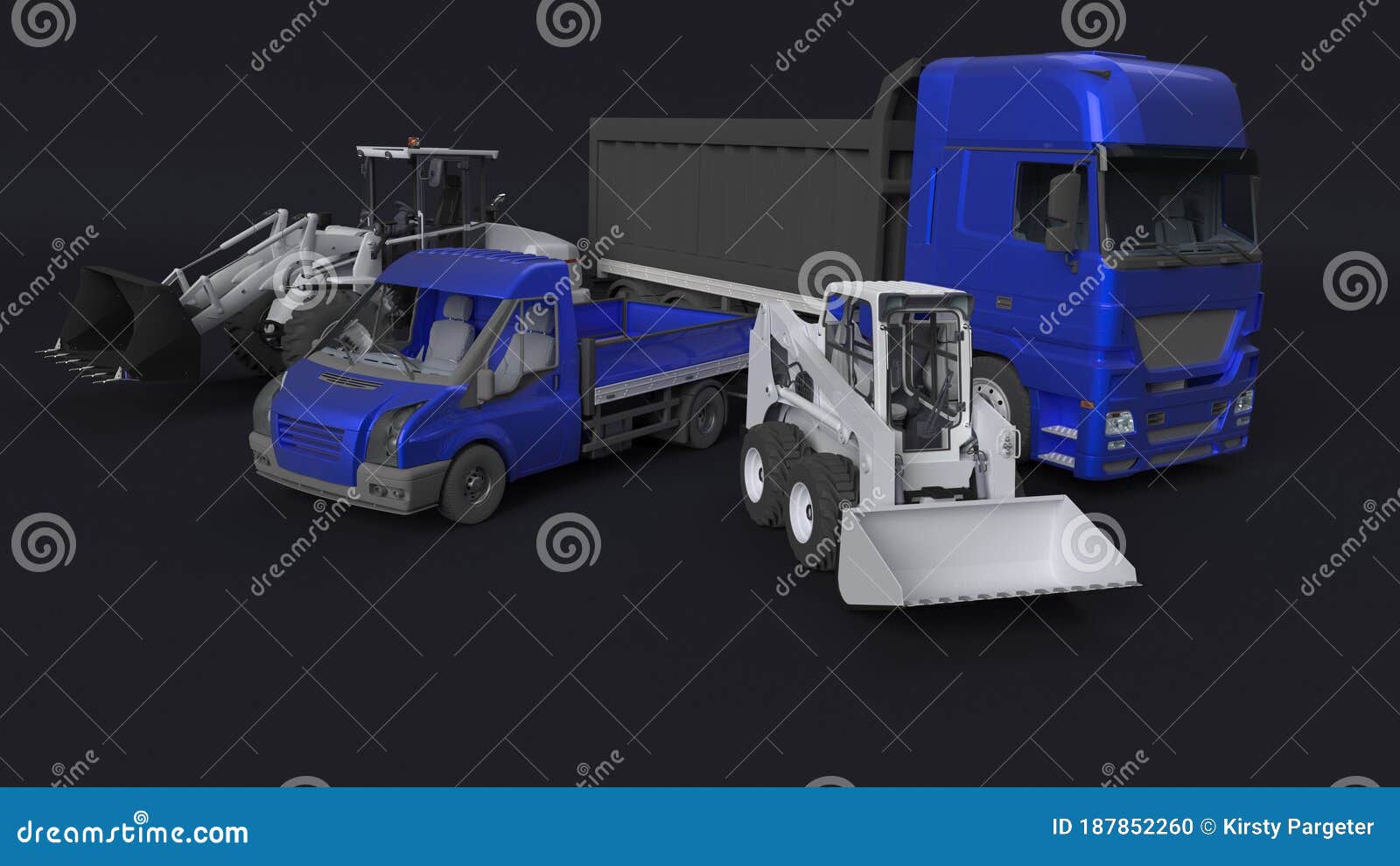 Front Loader Digger Isolated Stock Illustration - Illustration of earth ...