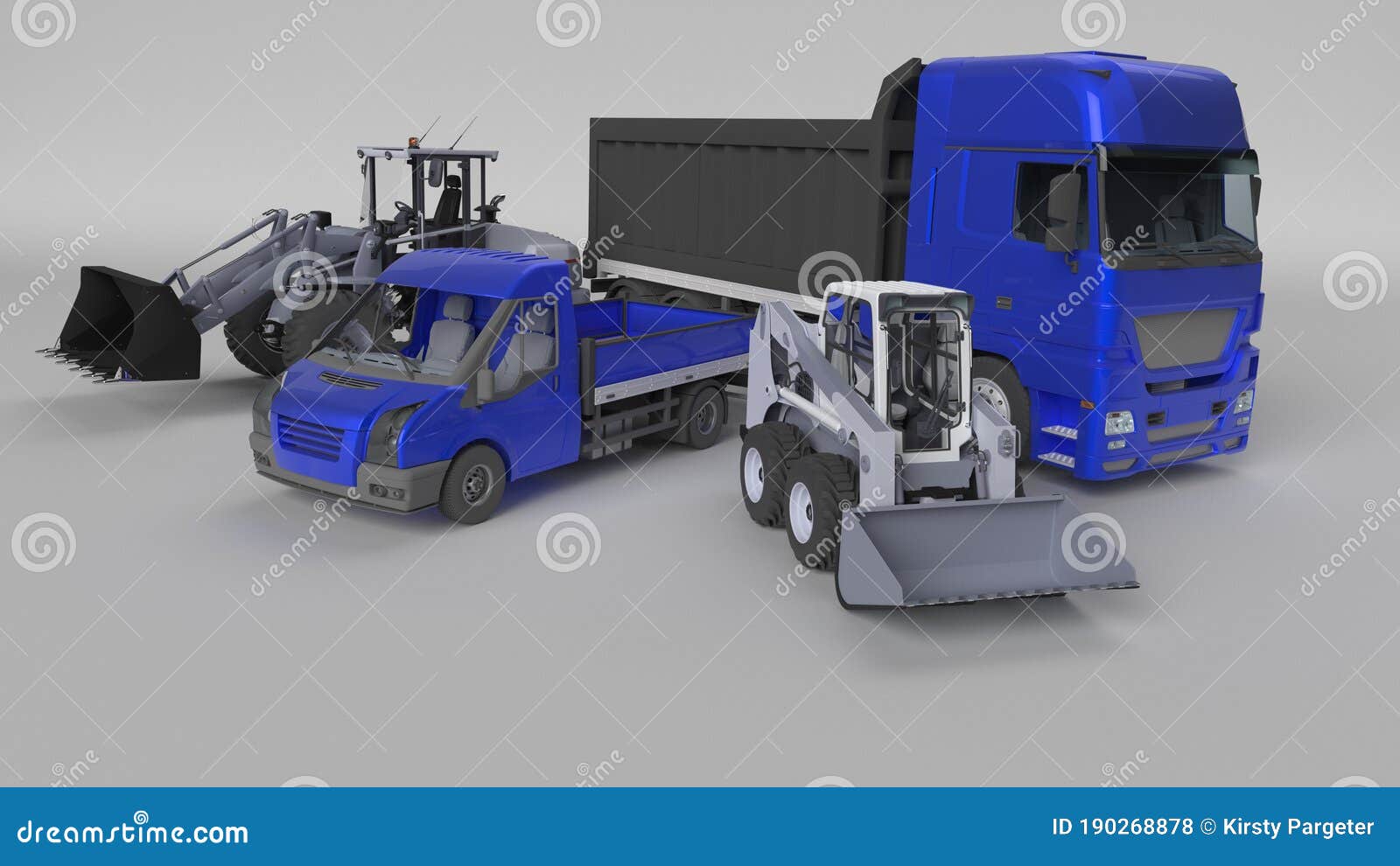 Front Loader Digger Isolated Stock Illustration - Illustration of ...