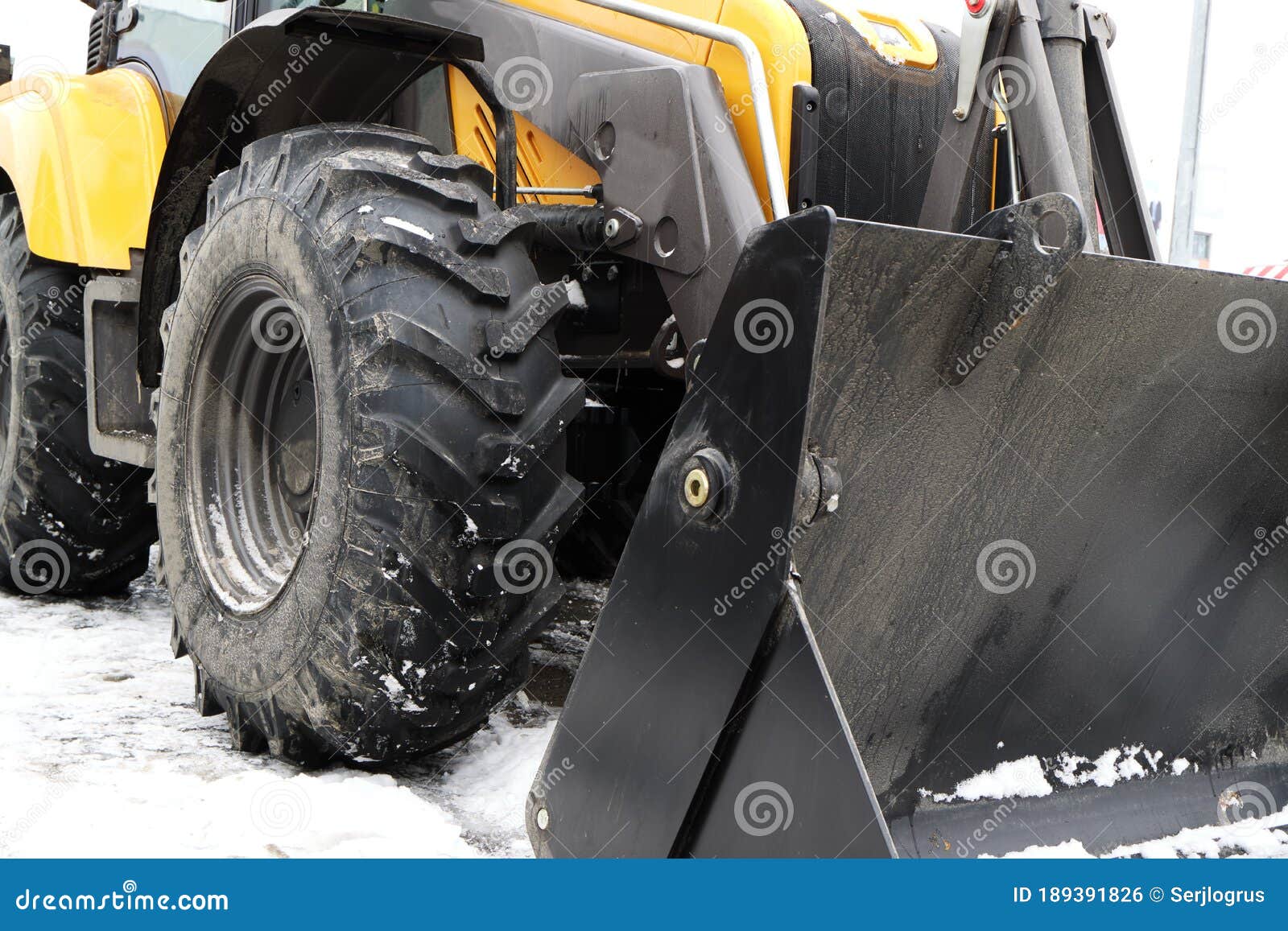 Front Loader. Image of Wheels and Bucket Stock Photo - Image of blade ...