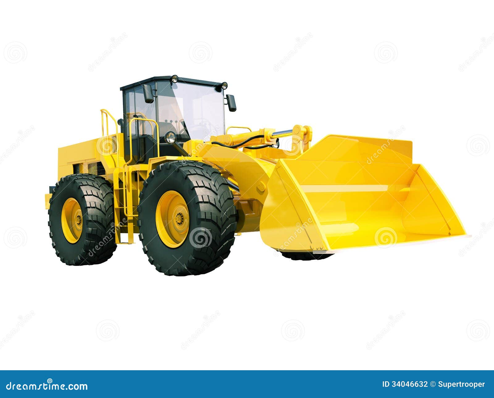 Front loader isolated stock photo. Image of assembly - 34046632