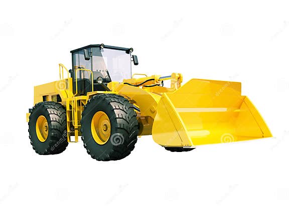 Front loader isolated stock photo. Image of assembly - 34046632