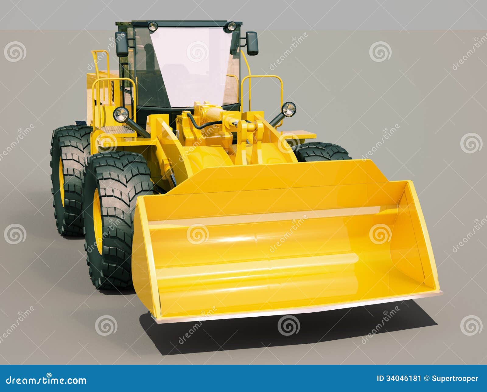 Front loader stock illustration. Illustration of maintenance - 34046181