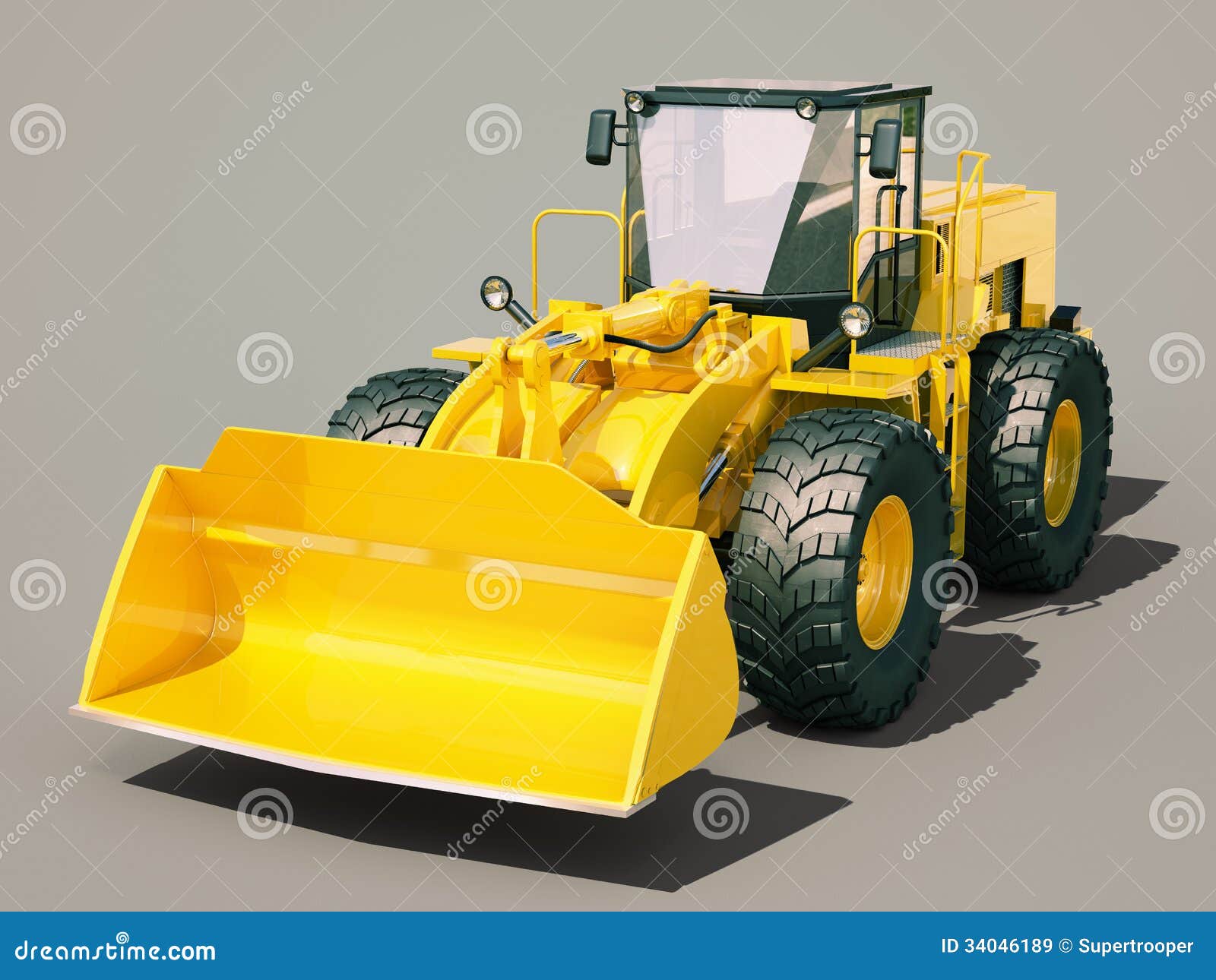 Front loader stock illustration. Illustration of assembly - 34046189