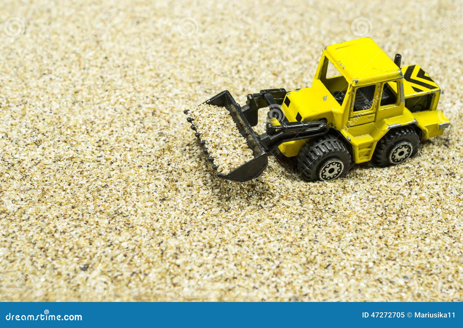 Front loader toy on sand stock image. Image of dirty - 47272705