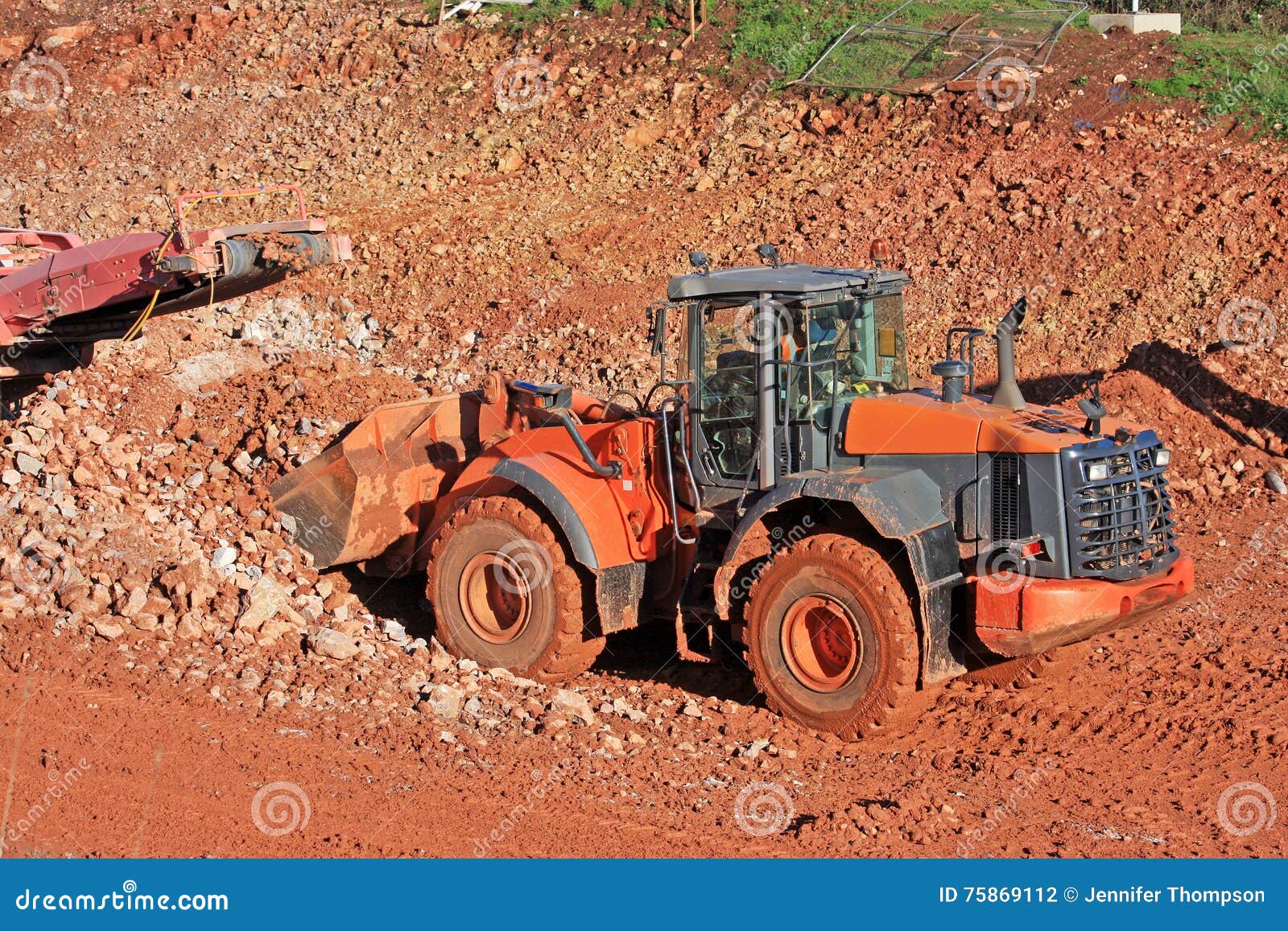 Front Loader working stock photo. Image of grader, building - 75869112