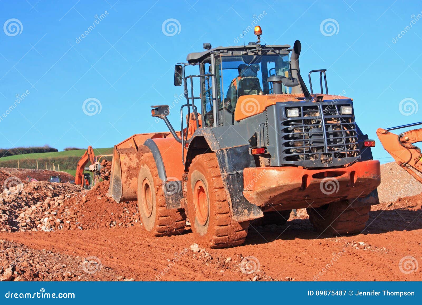 Front Loader stock image. Image of site, loader, plant - 89875487