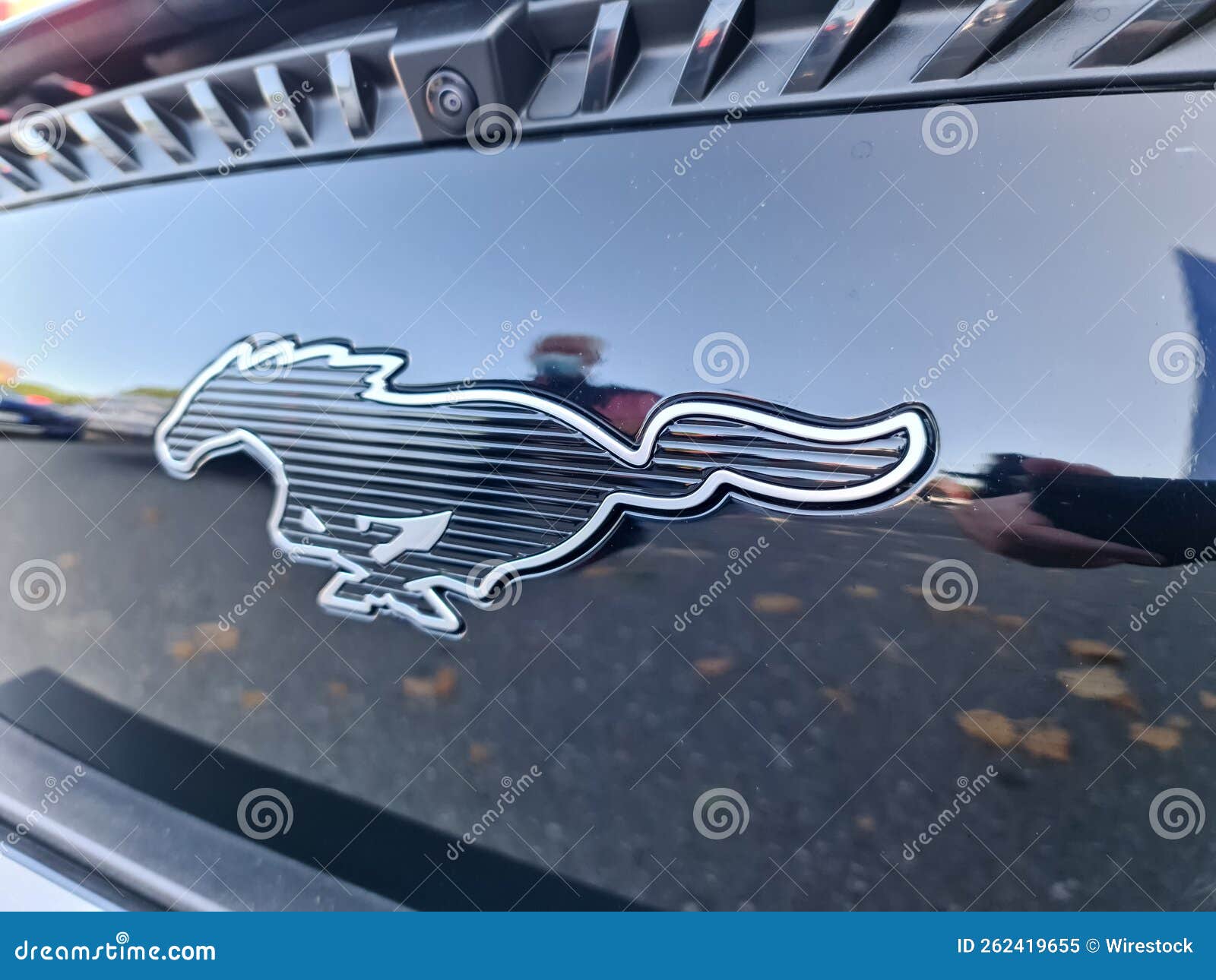 Front Logo of a Ford Mustang Mach-E Car Editorial Image - Image of ...