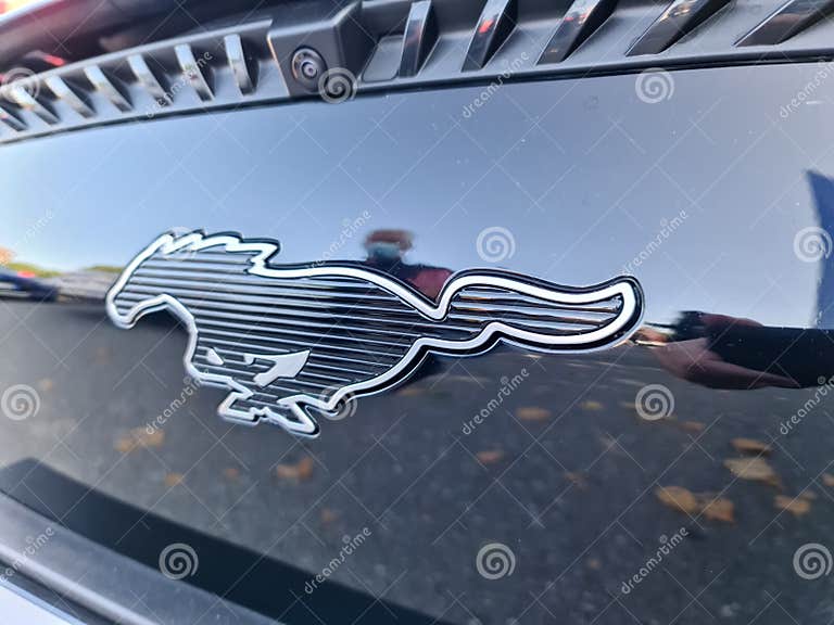 Front Logo of a Ford Mustang Mach-E Car Editorial Image - Image of ...